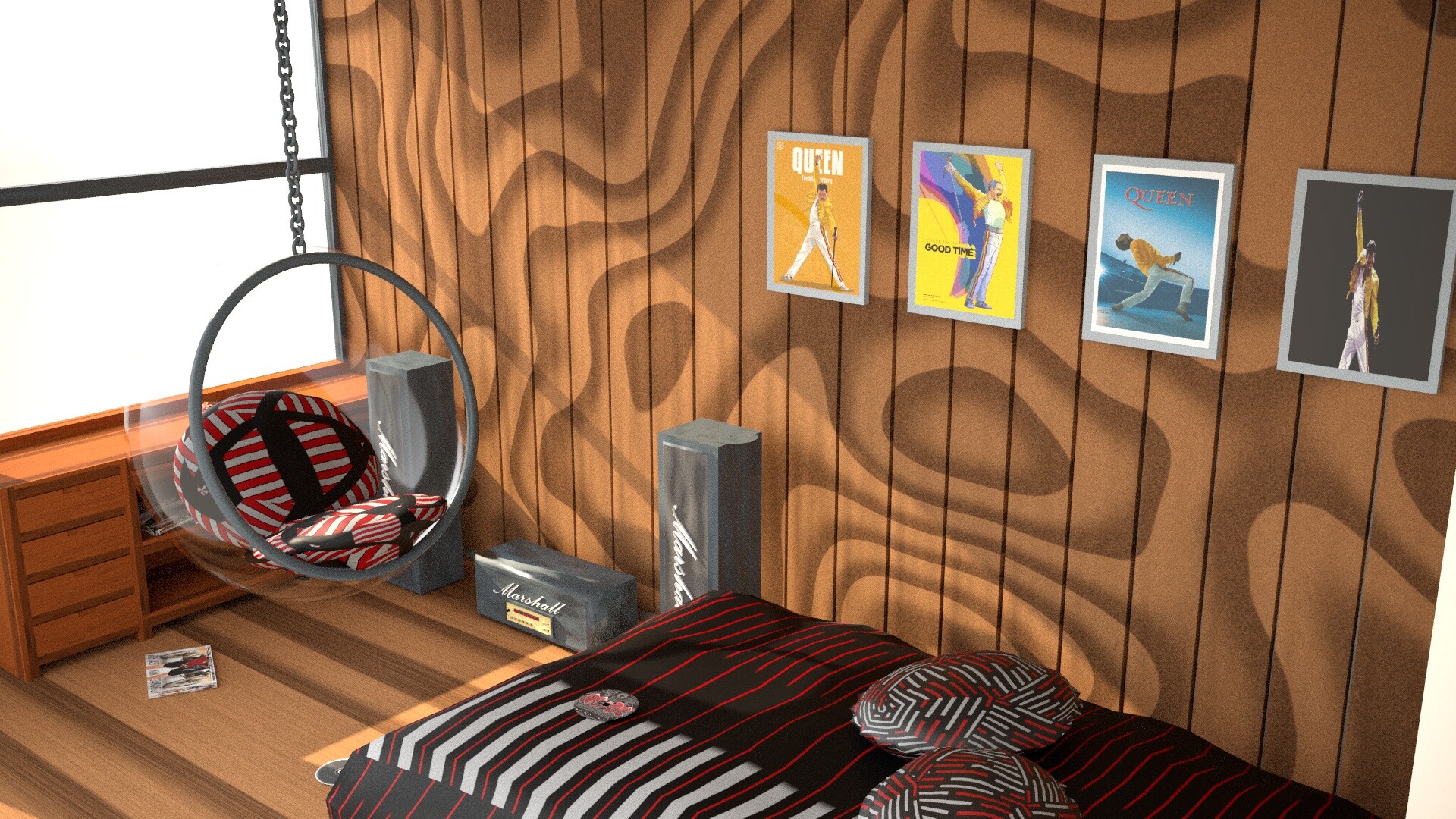 ArtStation - Rocker Room / Cinema 4D