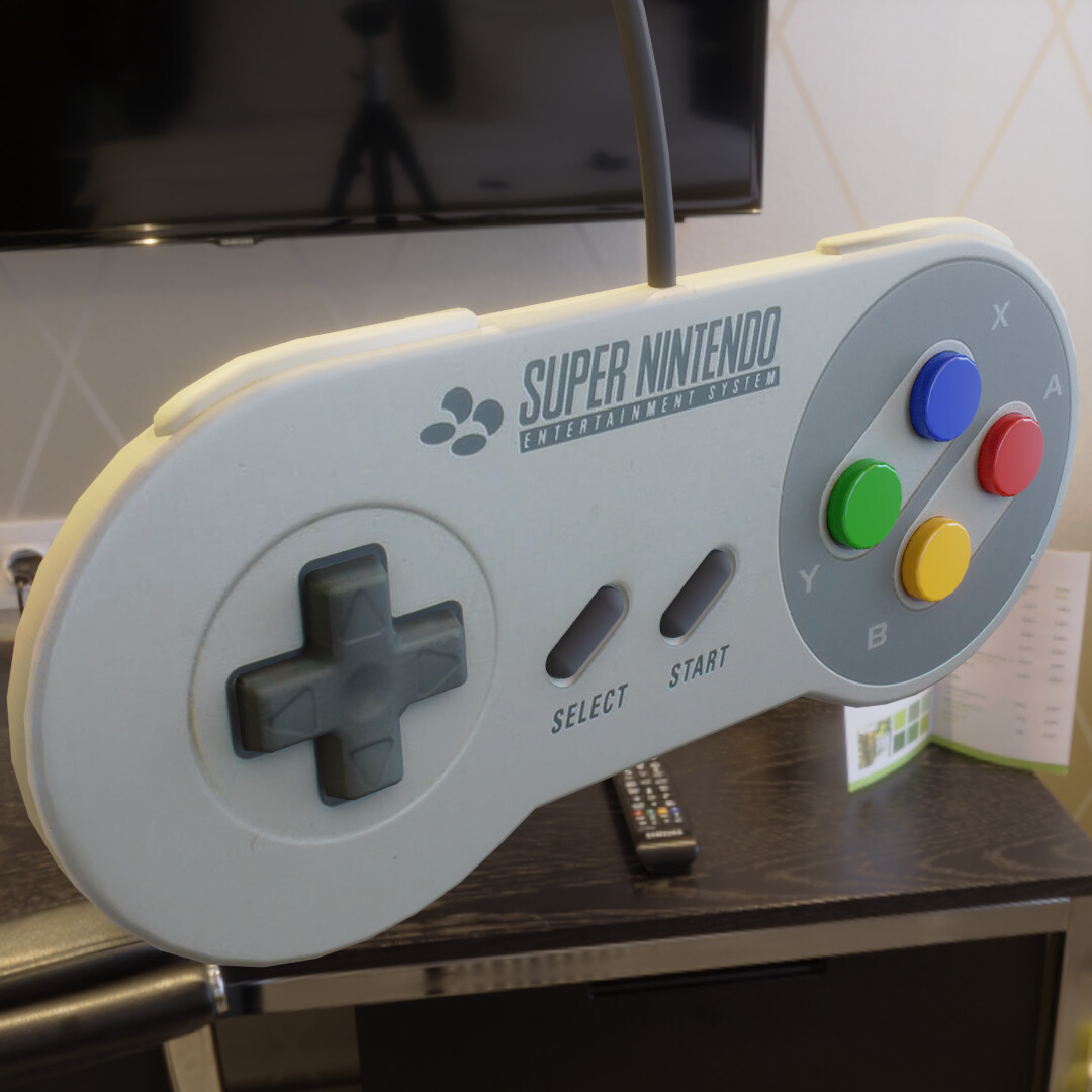 ArtStation - SNES Controller