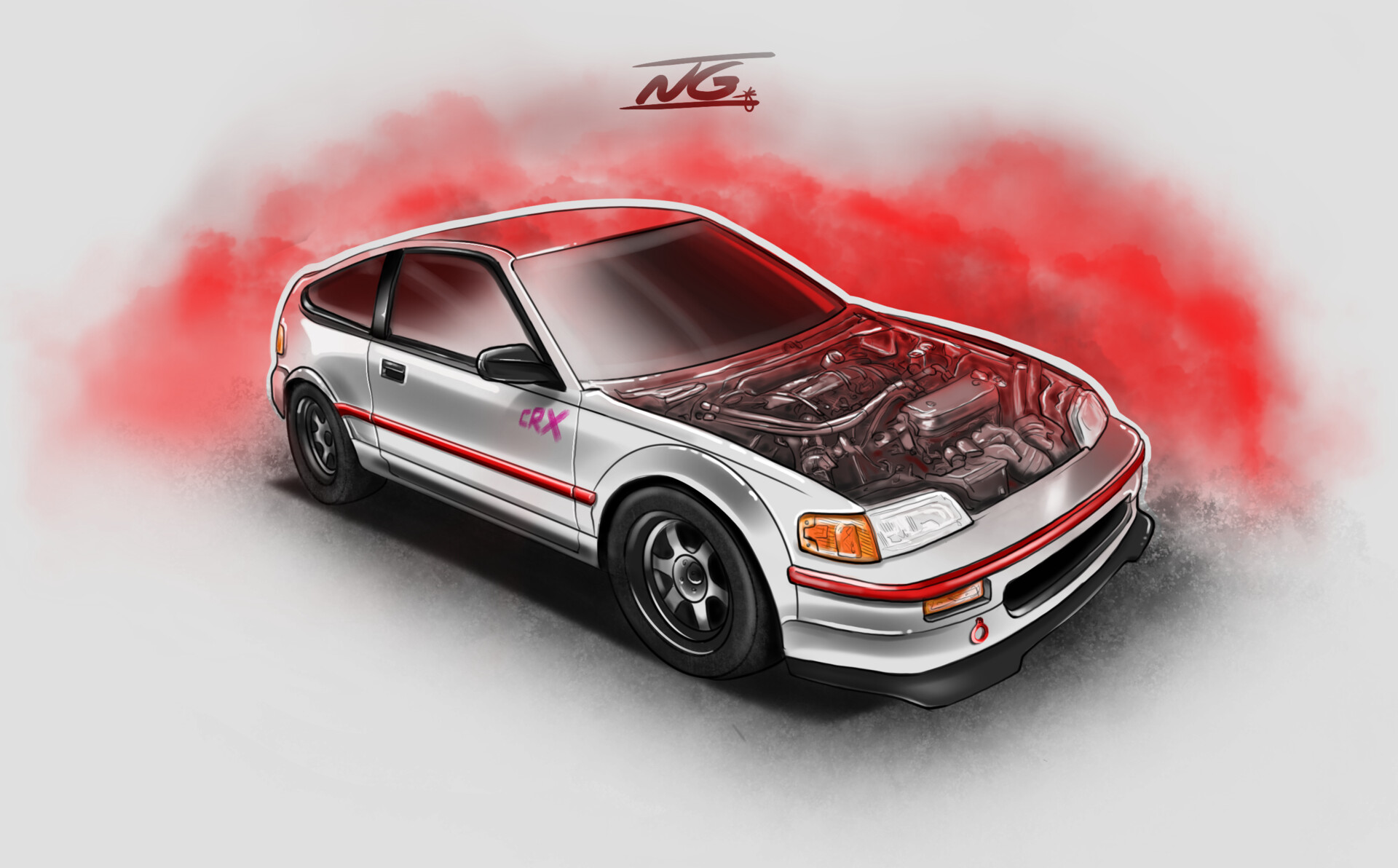 ArtStation - Honda CR-X