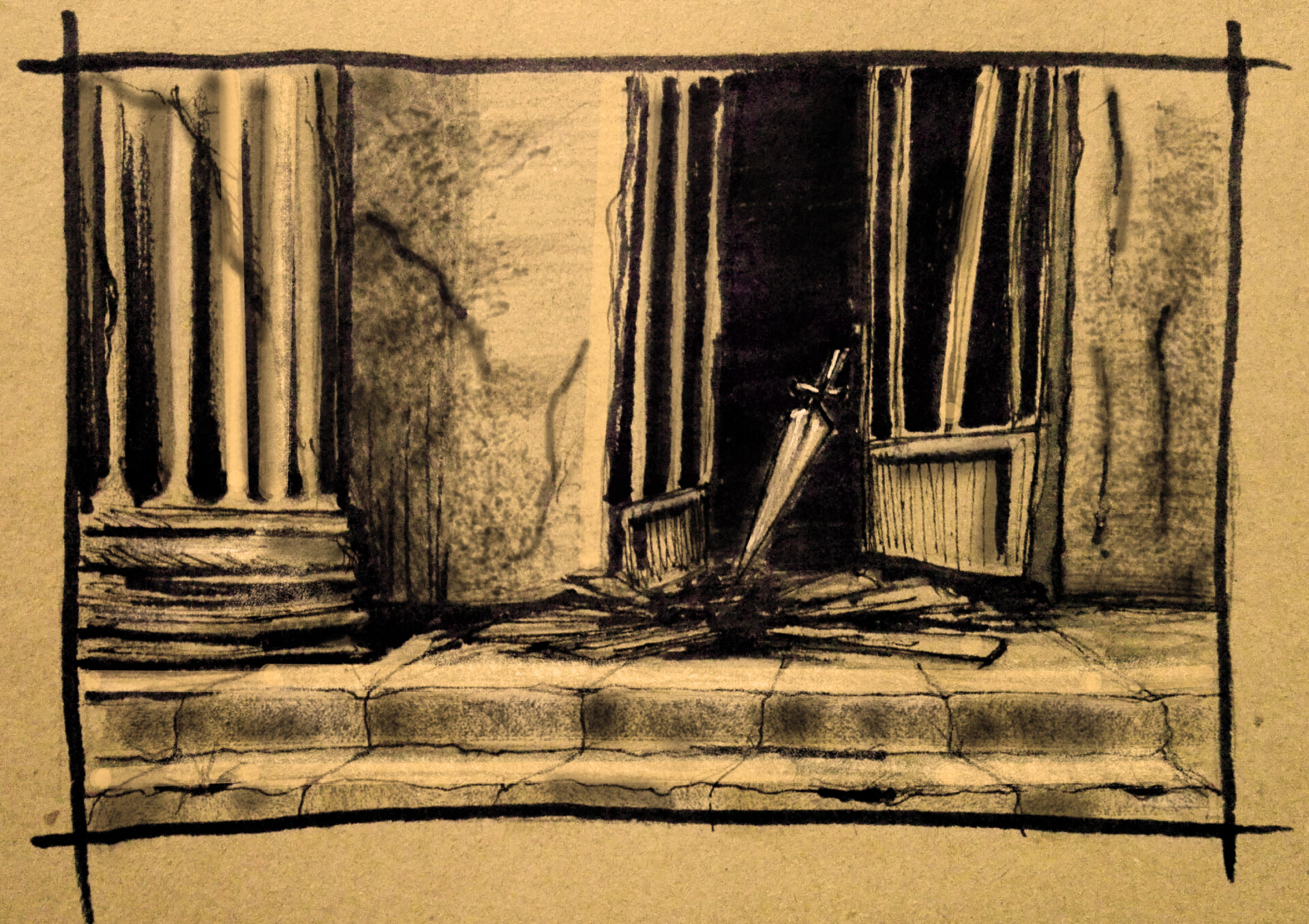 Noha Abbas - AZAZIL Set design " cinema " - exterior location -old ...