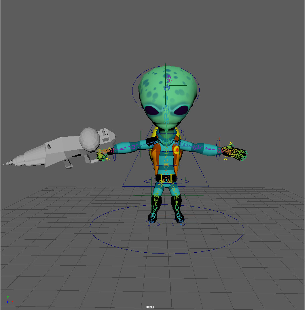 ArtStation - Toy Alien (Rig/Animations)