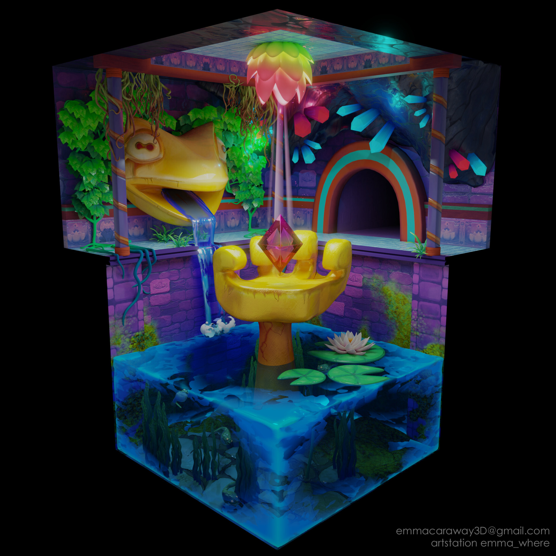 ArtStation - Temple of Frog