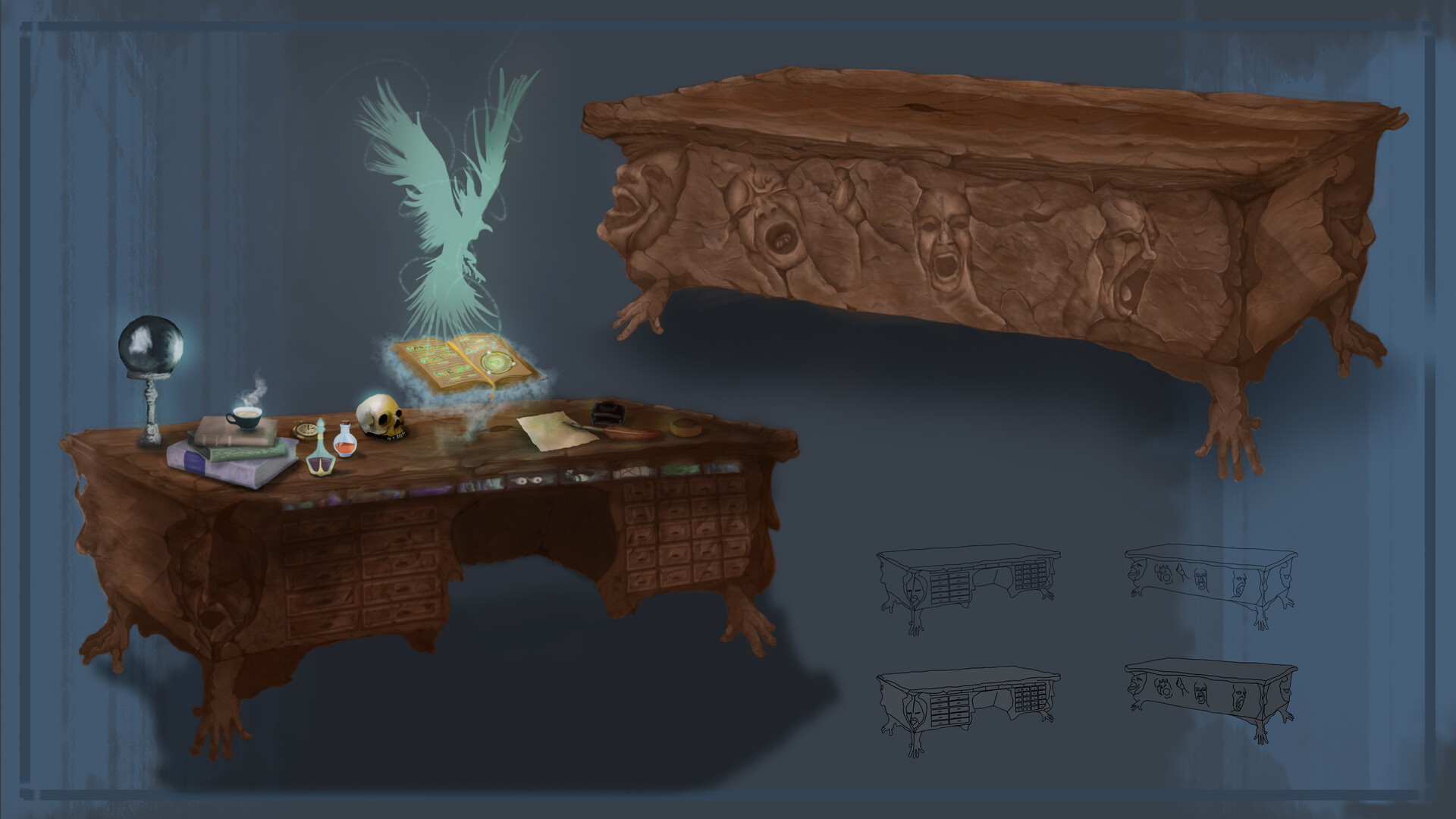 ArtStation - Magician's Desk