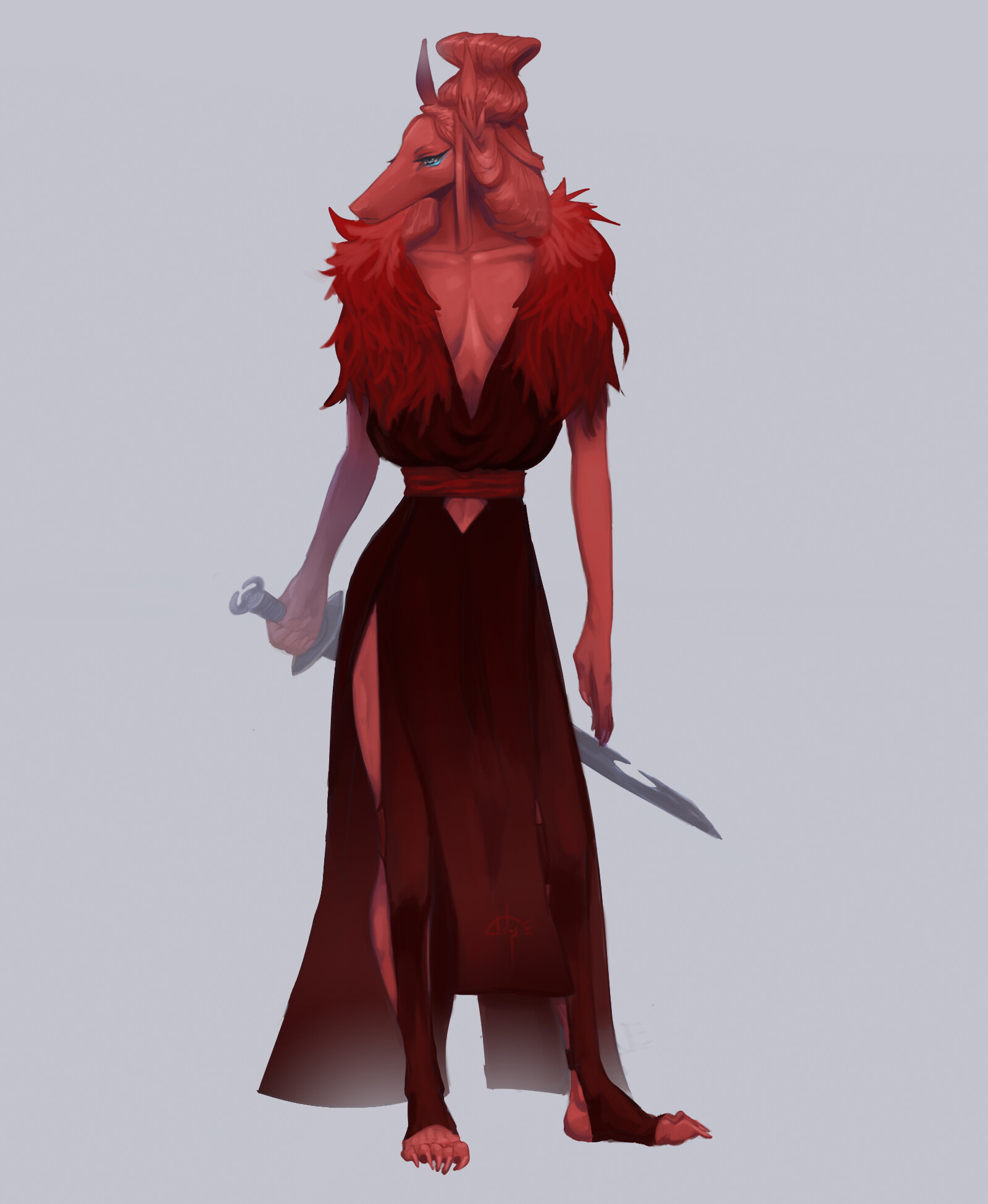 ArtStation - Lady in Red