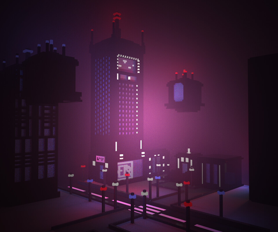 ArtStation - One night in the city of Androids