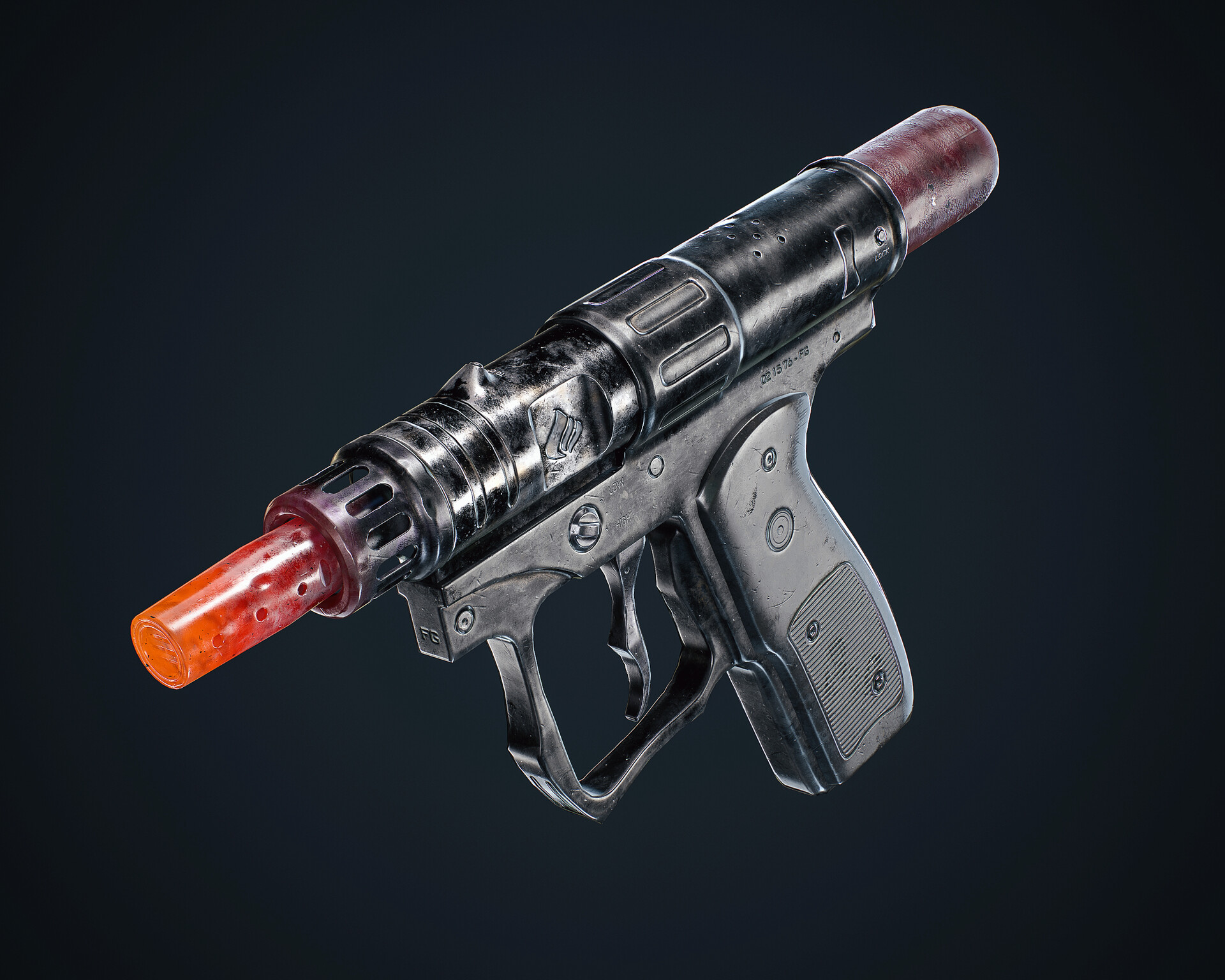 ArtStation - Flame Pistol