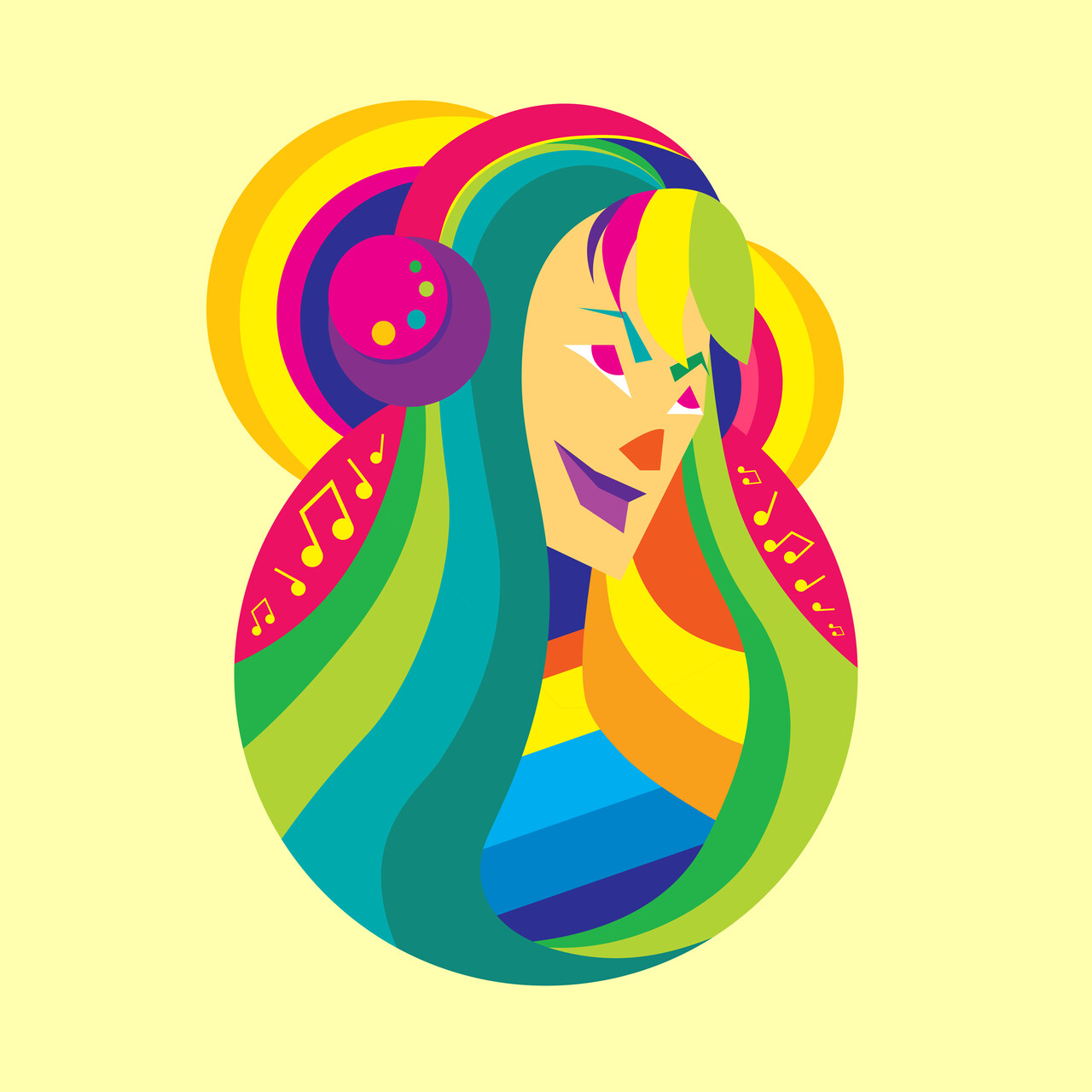 ArtStation - Colorful Ladies