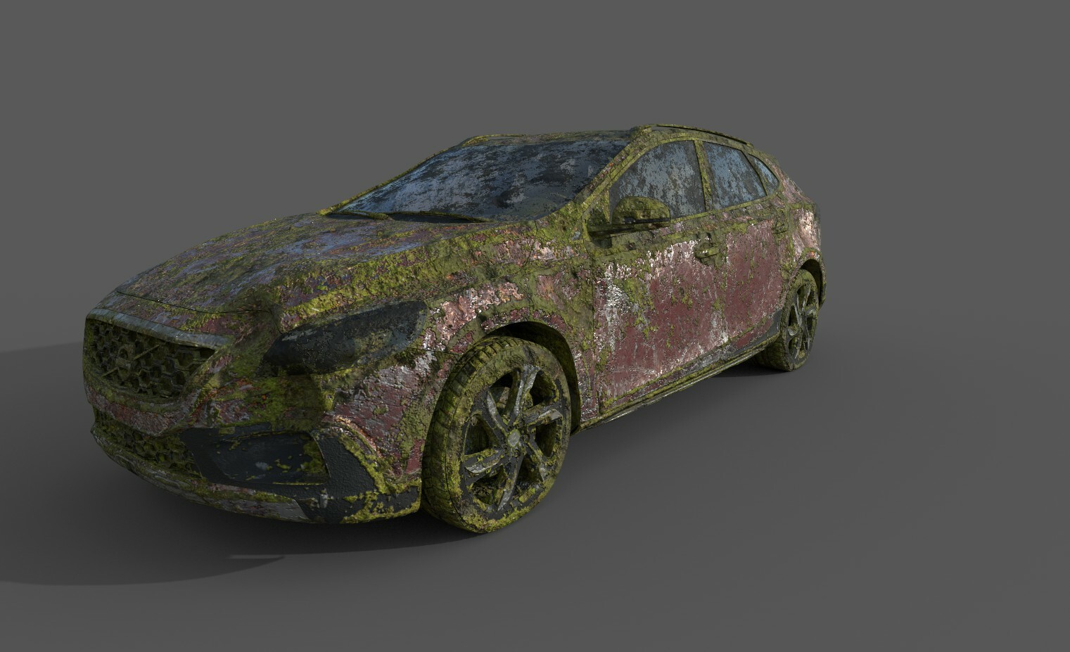 ArtStation - Abandoned Car Props