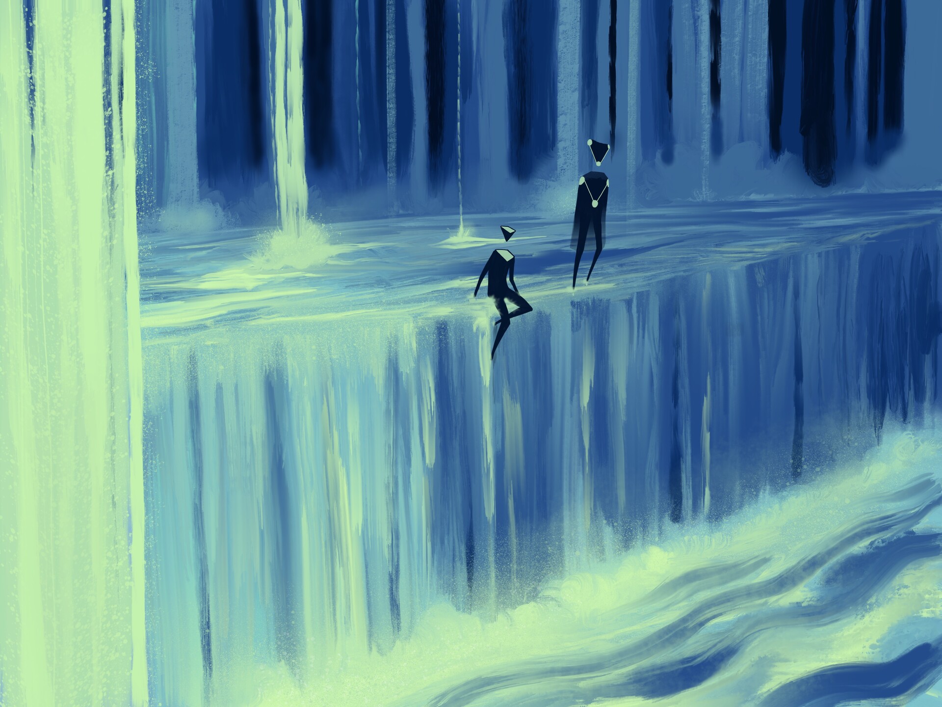 ArtStation - Blue falls