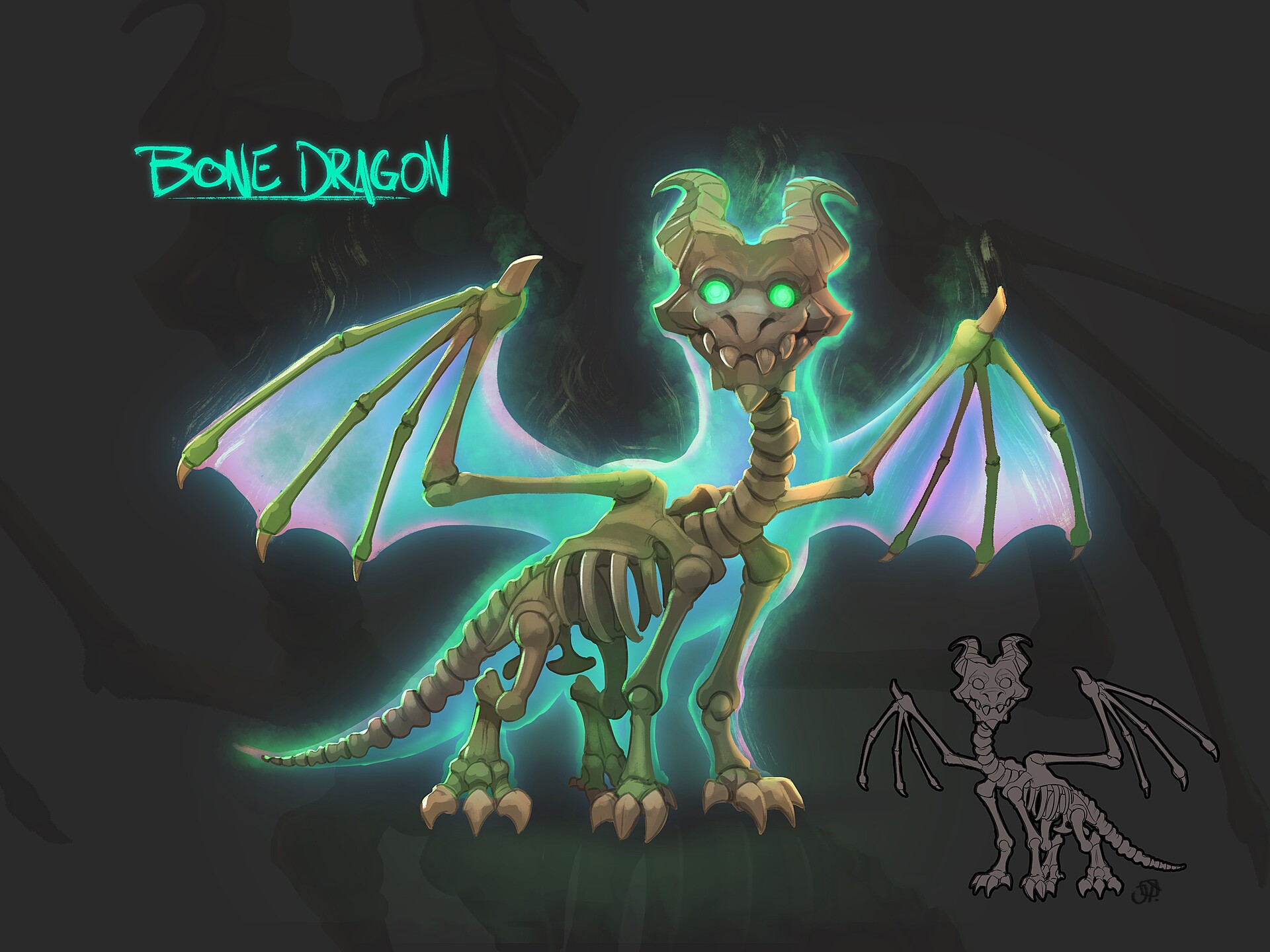 ArtStation - Bone Dragon!