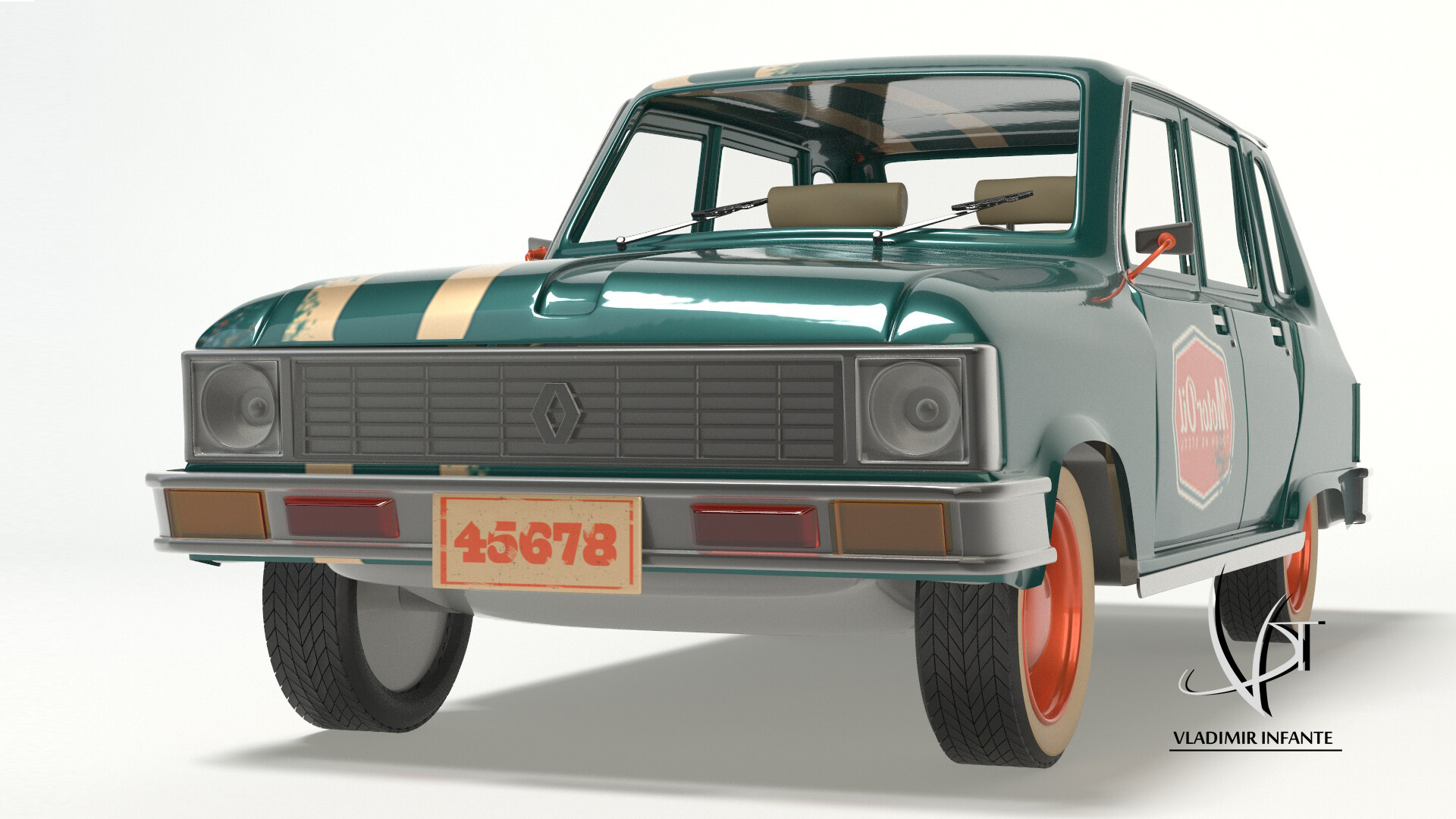 ArtStation - Modeling hard surface of a Renault 6