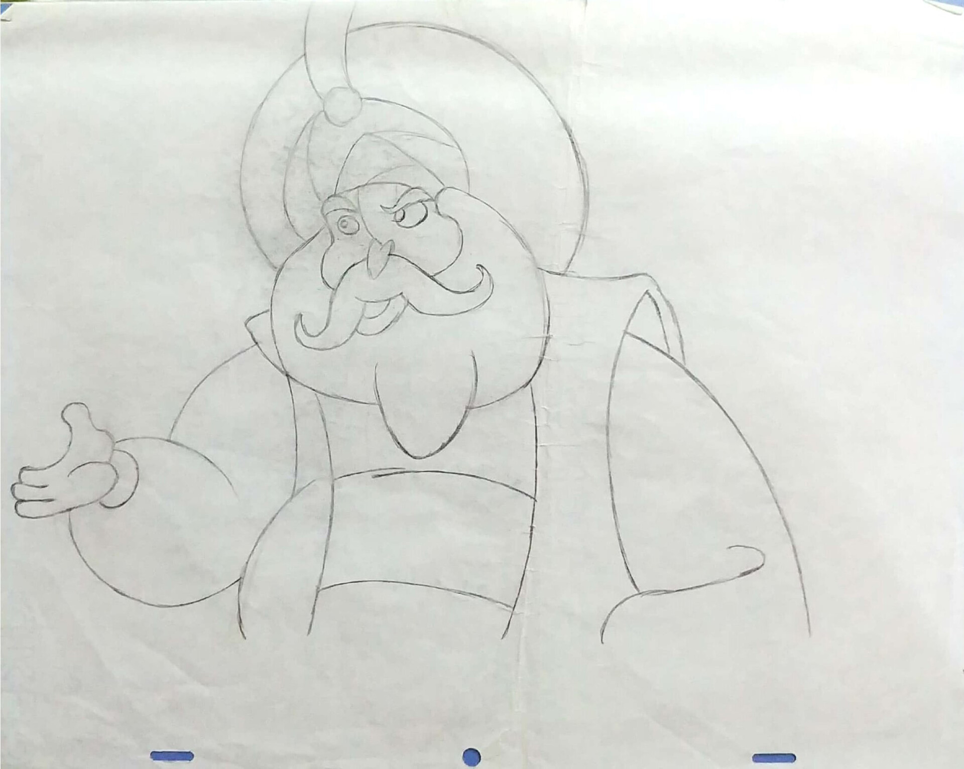 ArtStation - Aladdin_2D Animation Movie_The Sultan Character_Clean up ...