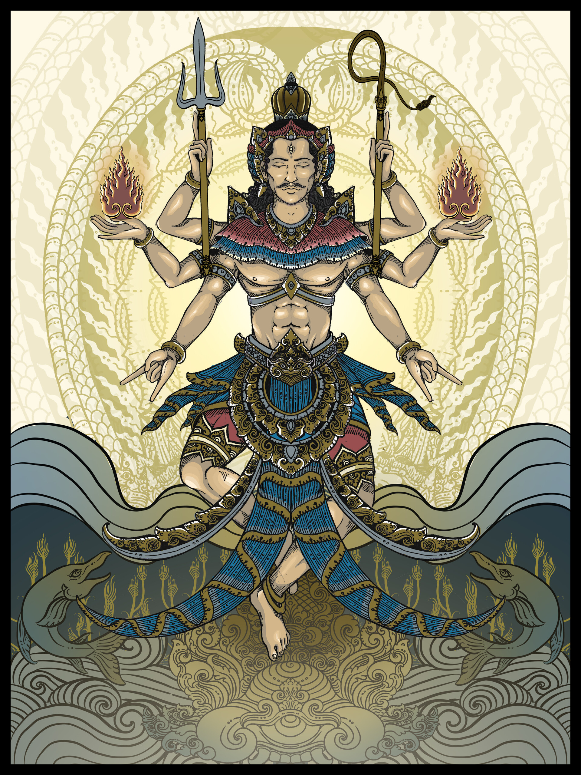 ArtStation - Lord Siva in Balinese Version