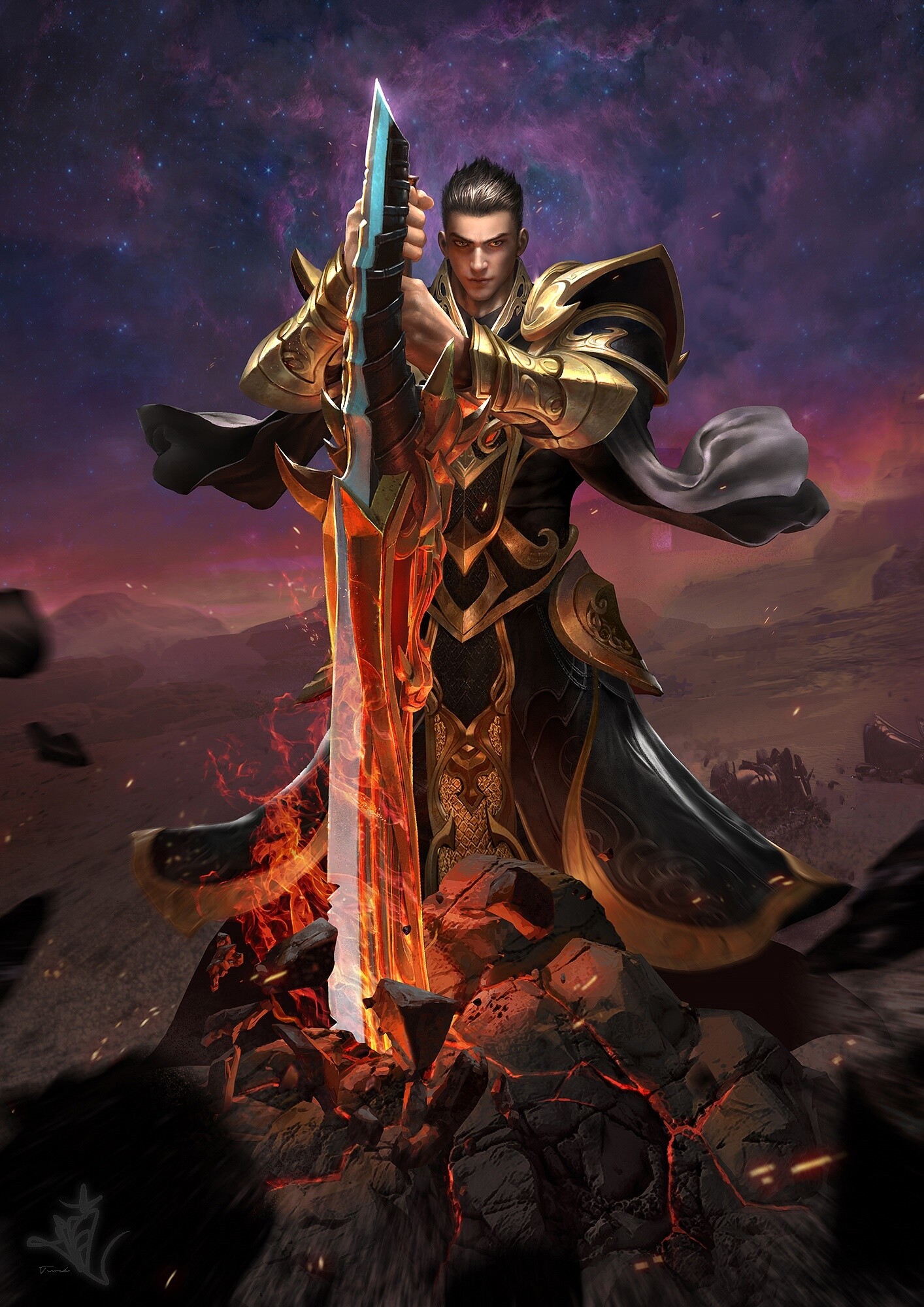 ArtStation - Magic Warrior