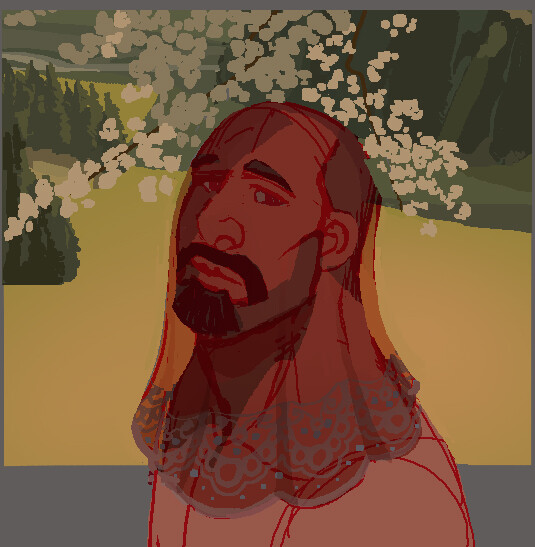 ArtStation - Personal Work - Men in veils and looking disinterested