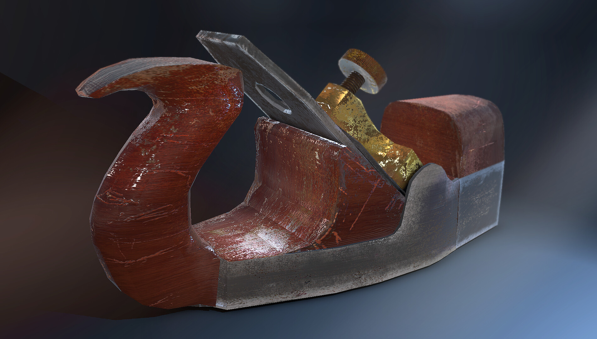 Sarah Turner - Antique Dovetail Iron Low Poly Prop