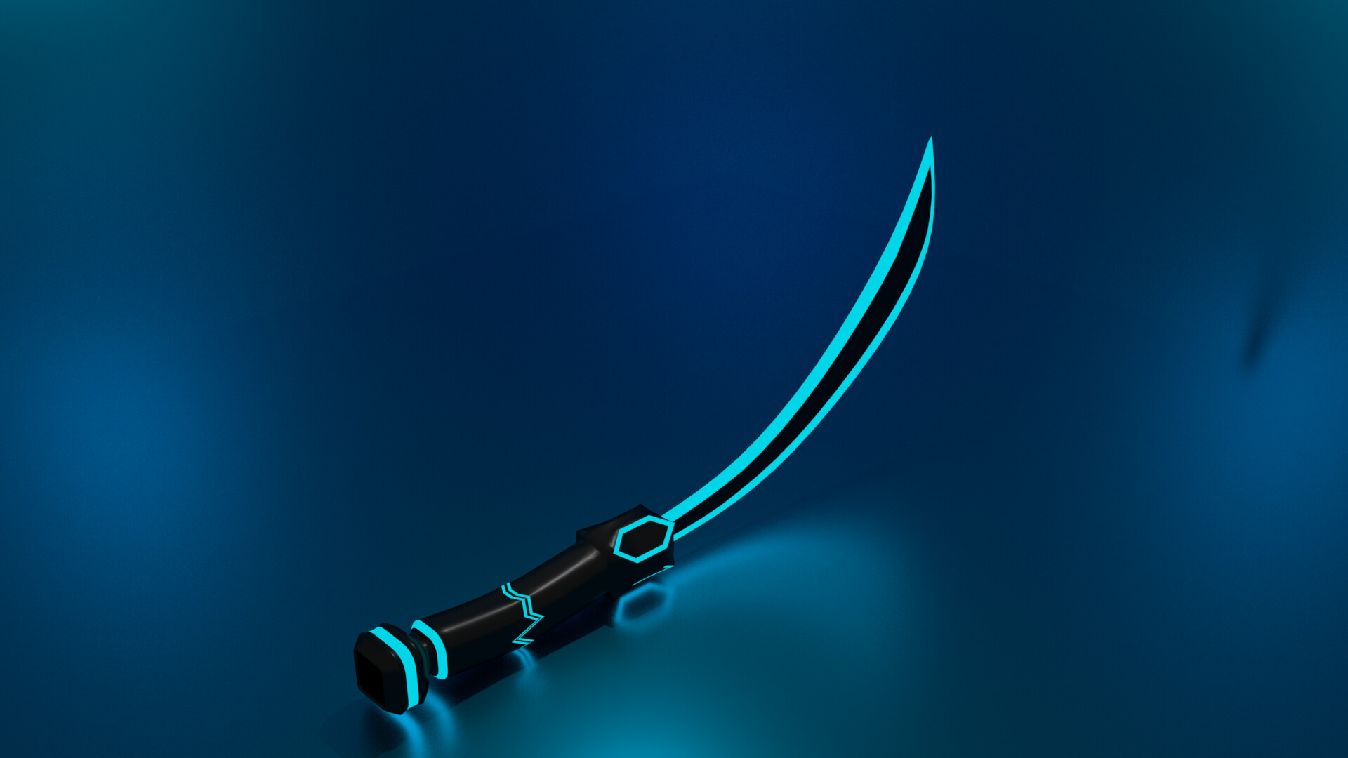 ArtStation - Glowing Scimitar