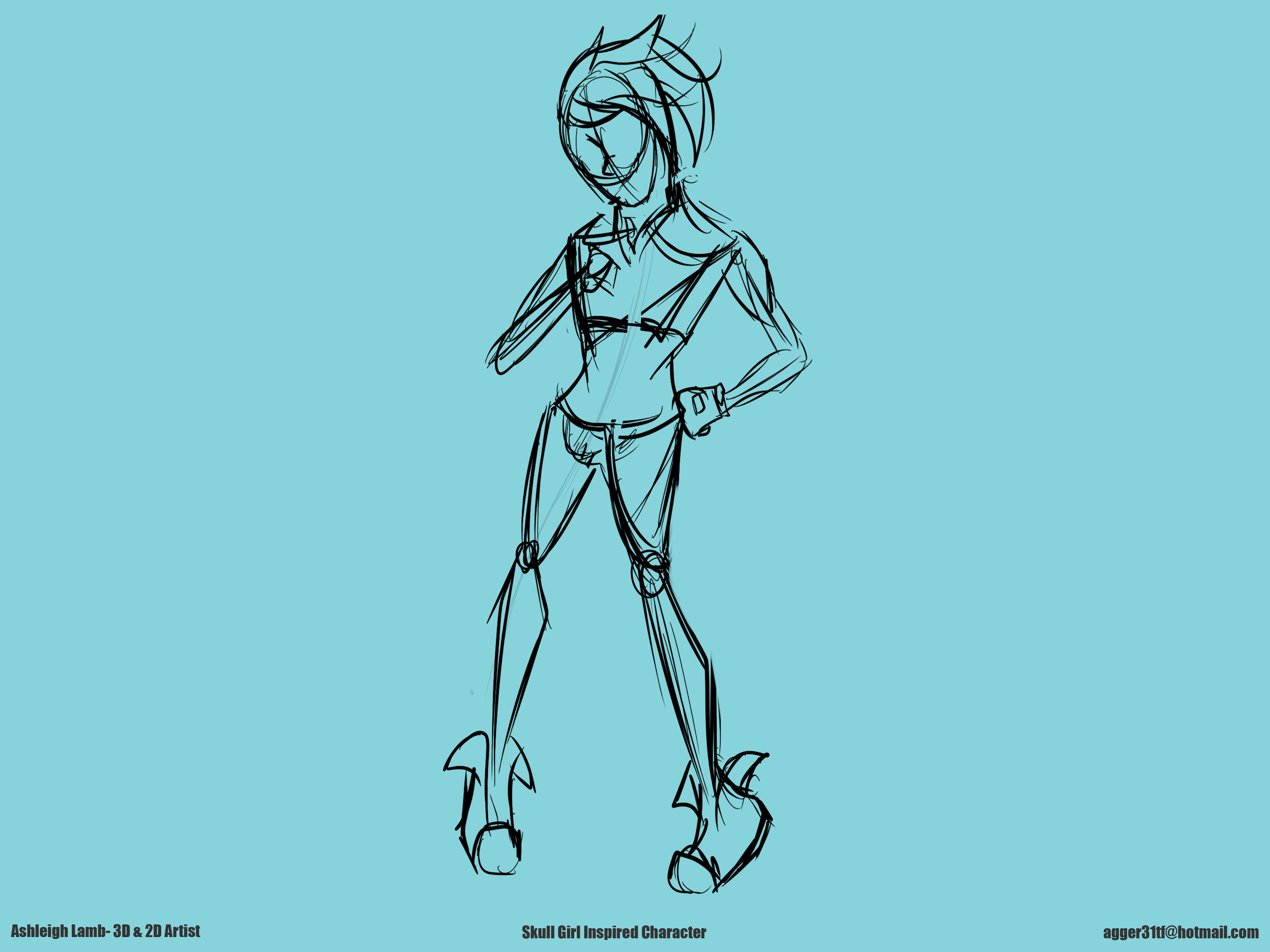 how to draw skullgirls style