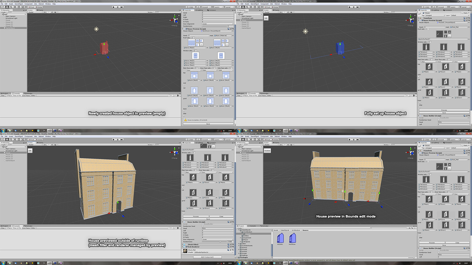 Florian Piers de Raveschoot - Procedural city, Unity