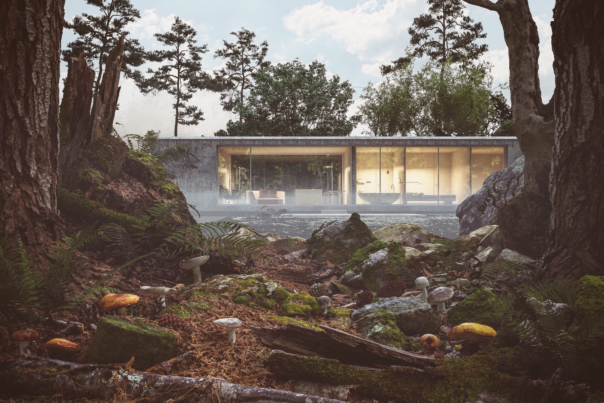 ArtStation - Final forest visualization vray