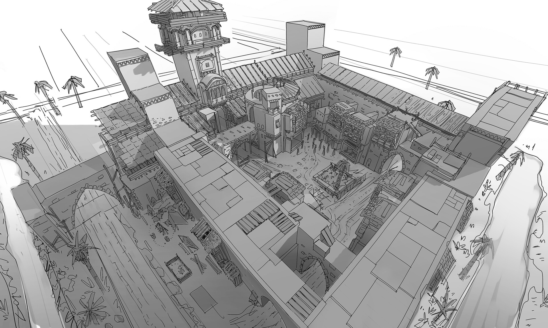 ArtStation - Line Drawings, Thomas Schaffer