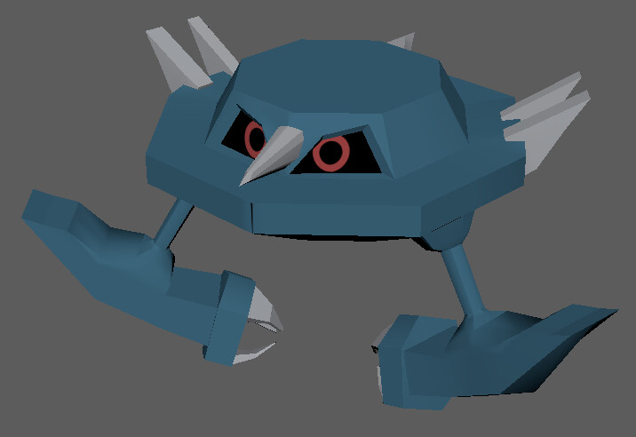 ArtStation - 3D Metang Model (Textured + Wireframe)