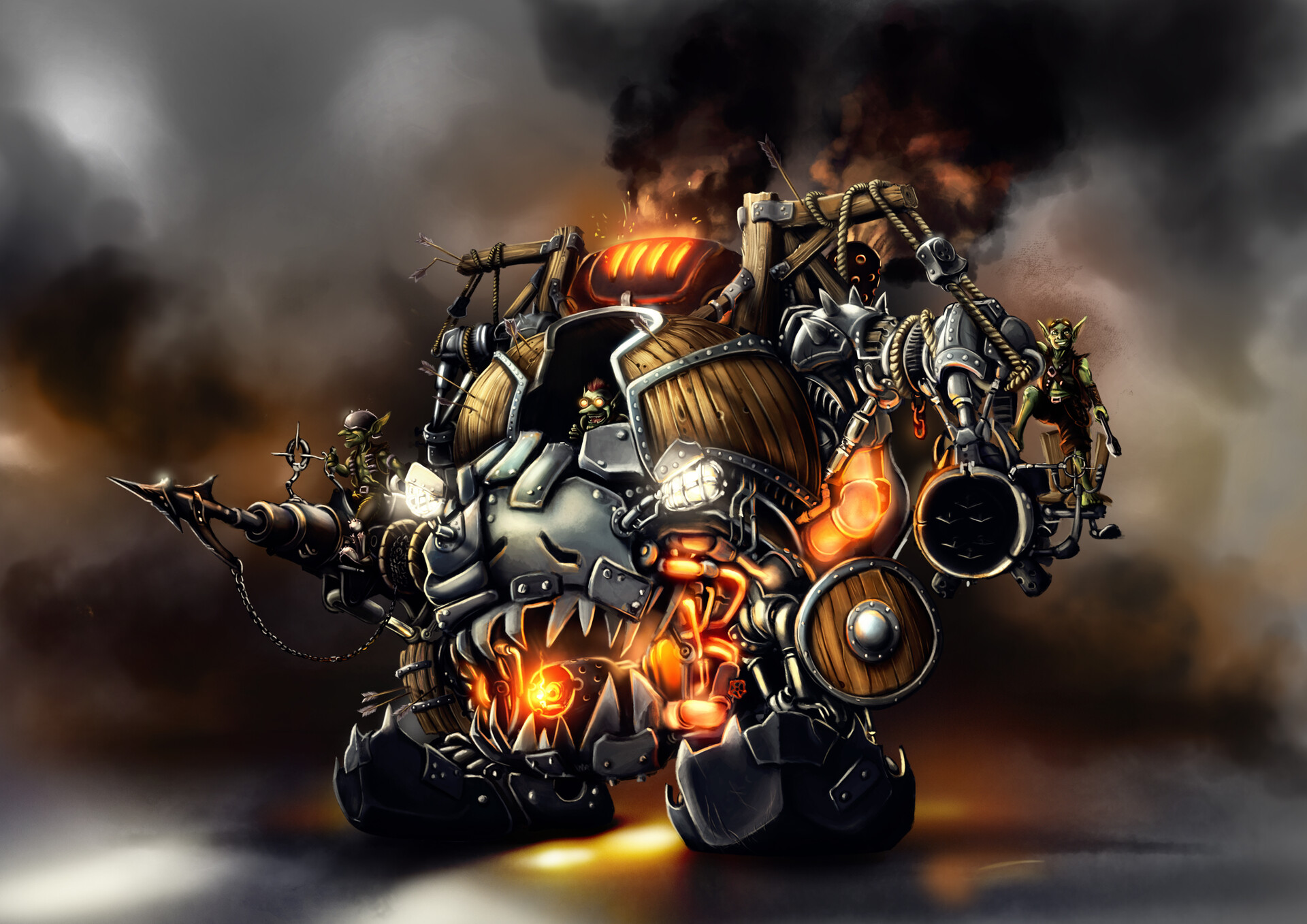 ArtStation - Goblins siege machine