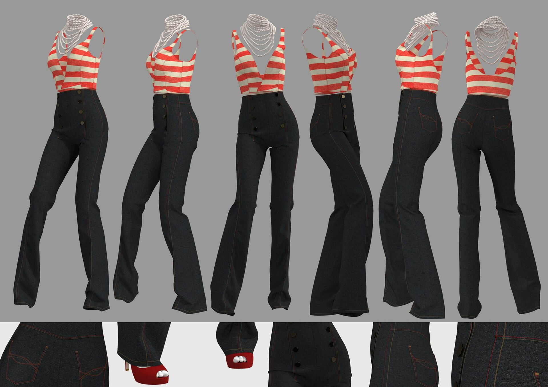 ArtStation - 3d outfit matrose