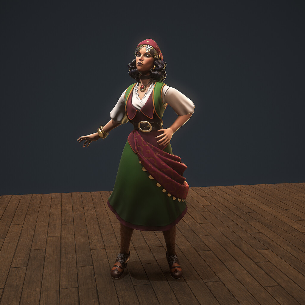 ArtStation - Murderous Pursuits Character - Doxy Gypsy