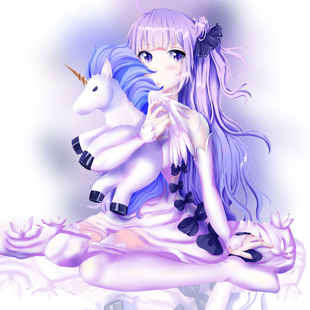 how to draw a unicorn girl anime