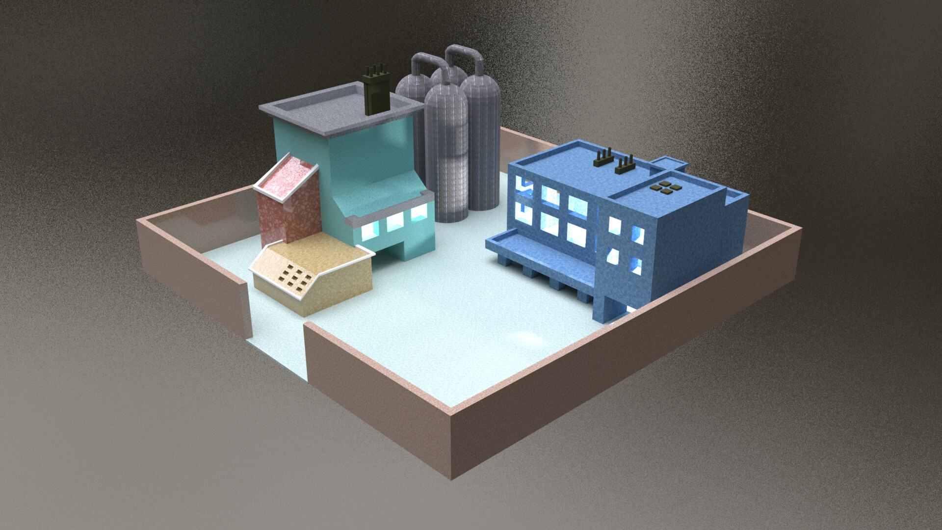 ArtStation - Factory - Low Poly