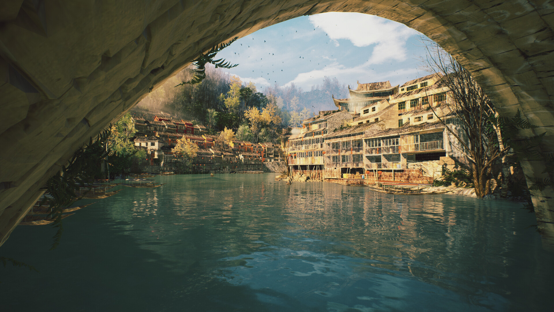 ArtStation - Unreal Engine 4 - Fenghuang old town - China