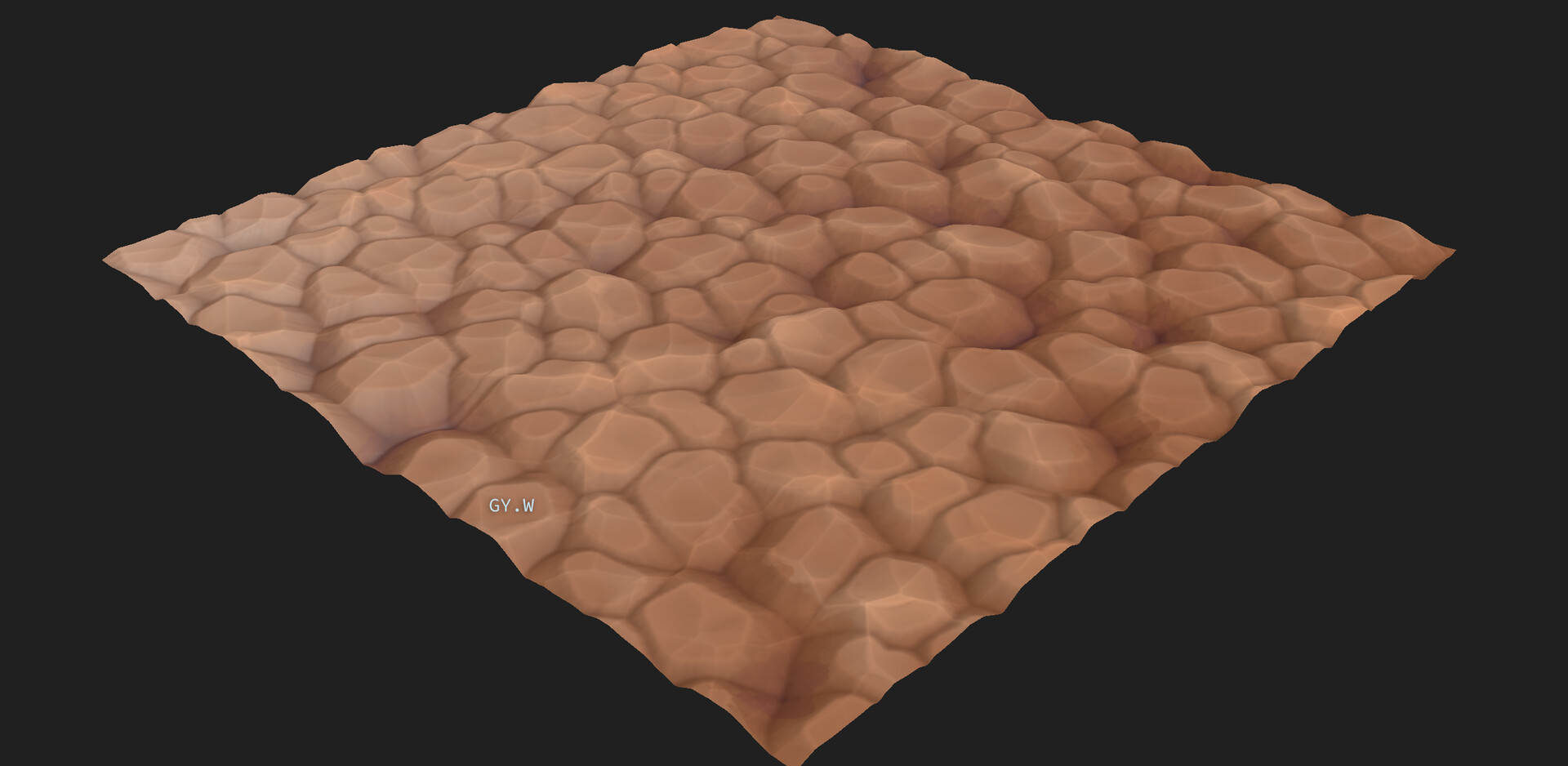GY W - Substance Designer | Stylized Stone Ground | Practice