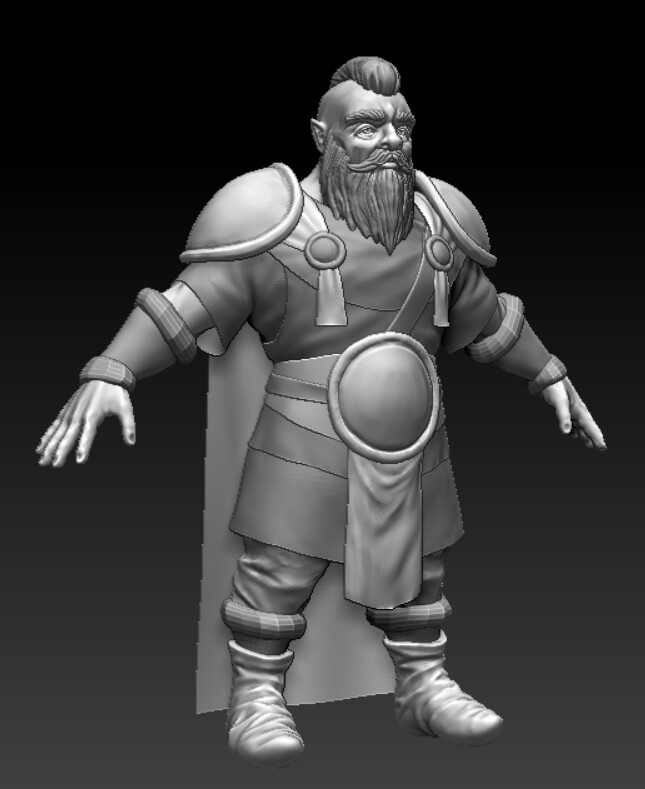ArtStation - Dwarf Hero Sketch (2018)