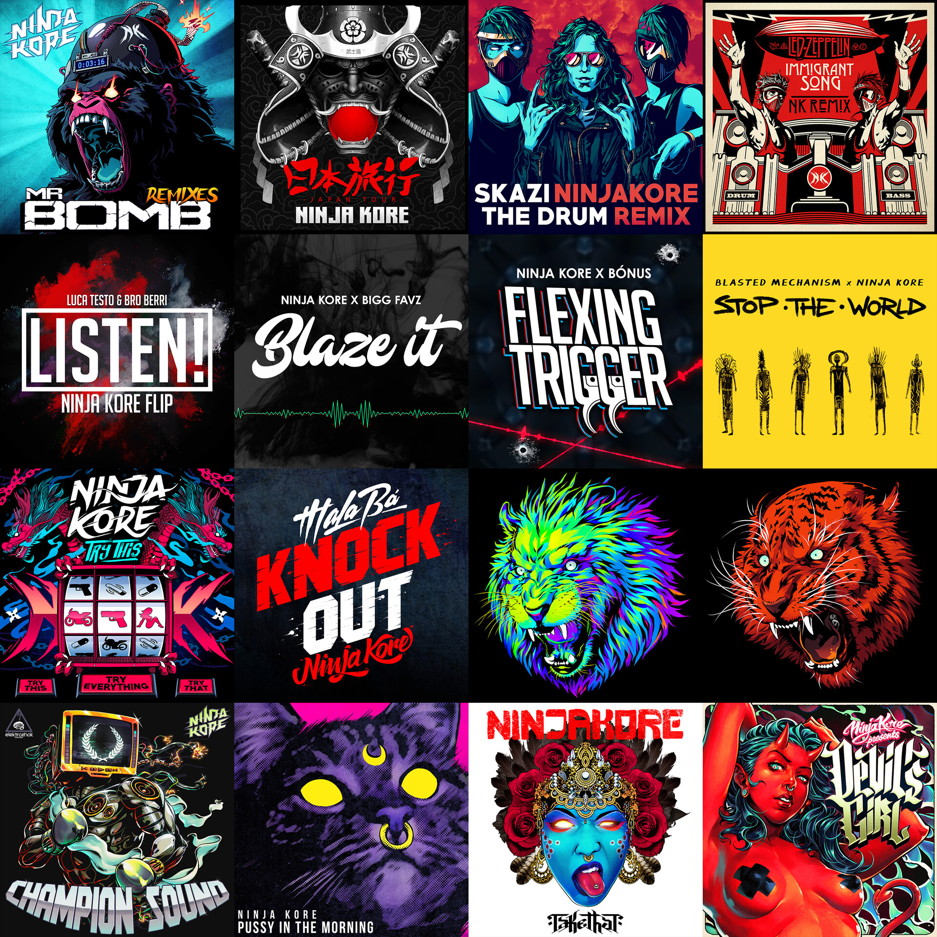 ArtStation - Work with Ninja Kore 2016 2018