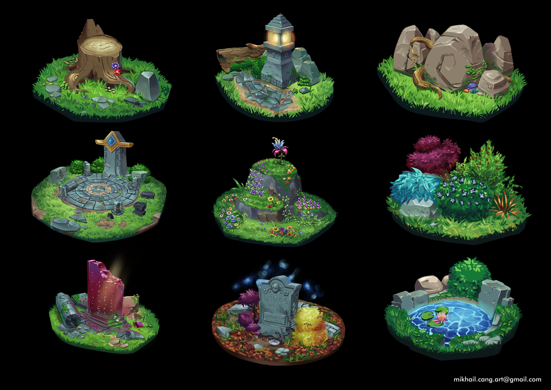 ArtStation - Forest Map Elements