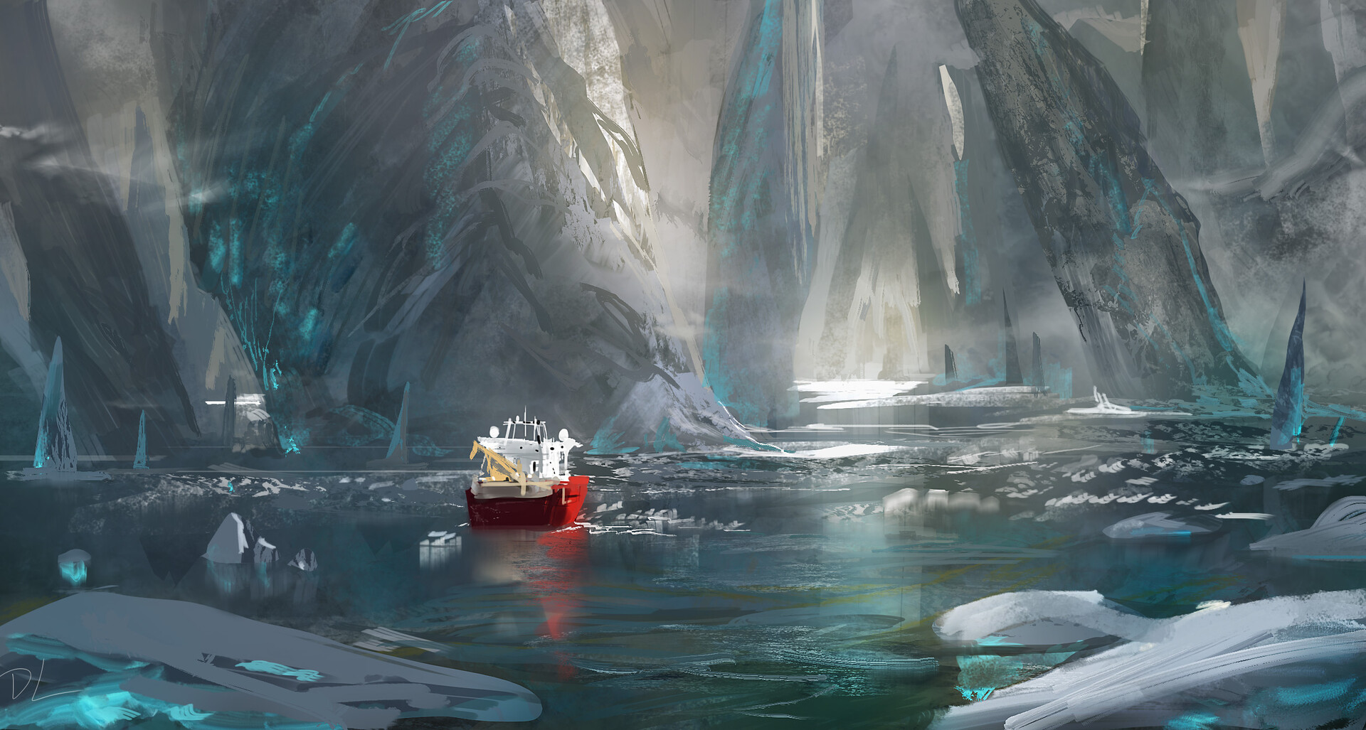 Ice Shards by Denis Loebner : r/ImaginaryGlaciers