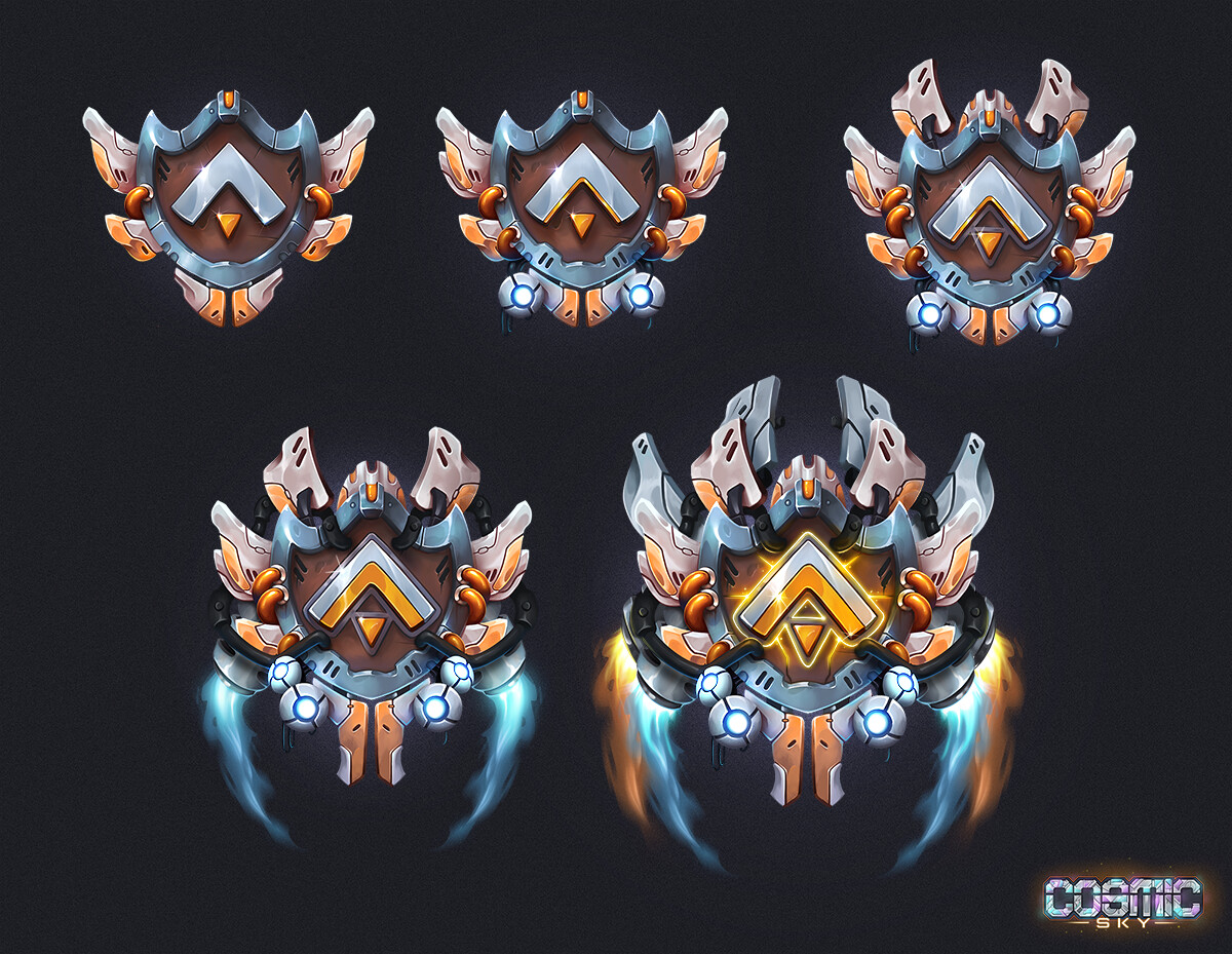ArtStation - Rank Emblems/Icons - Cosmic Sky