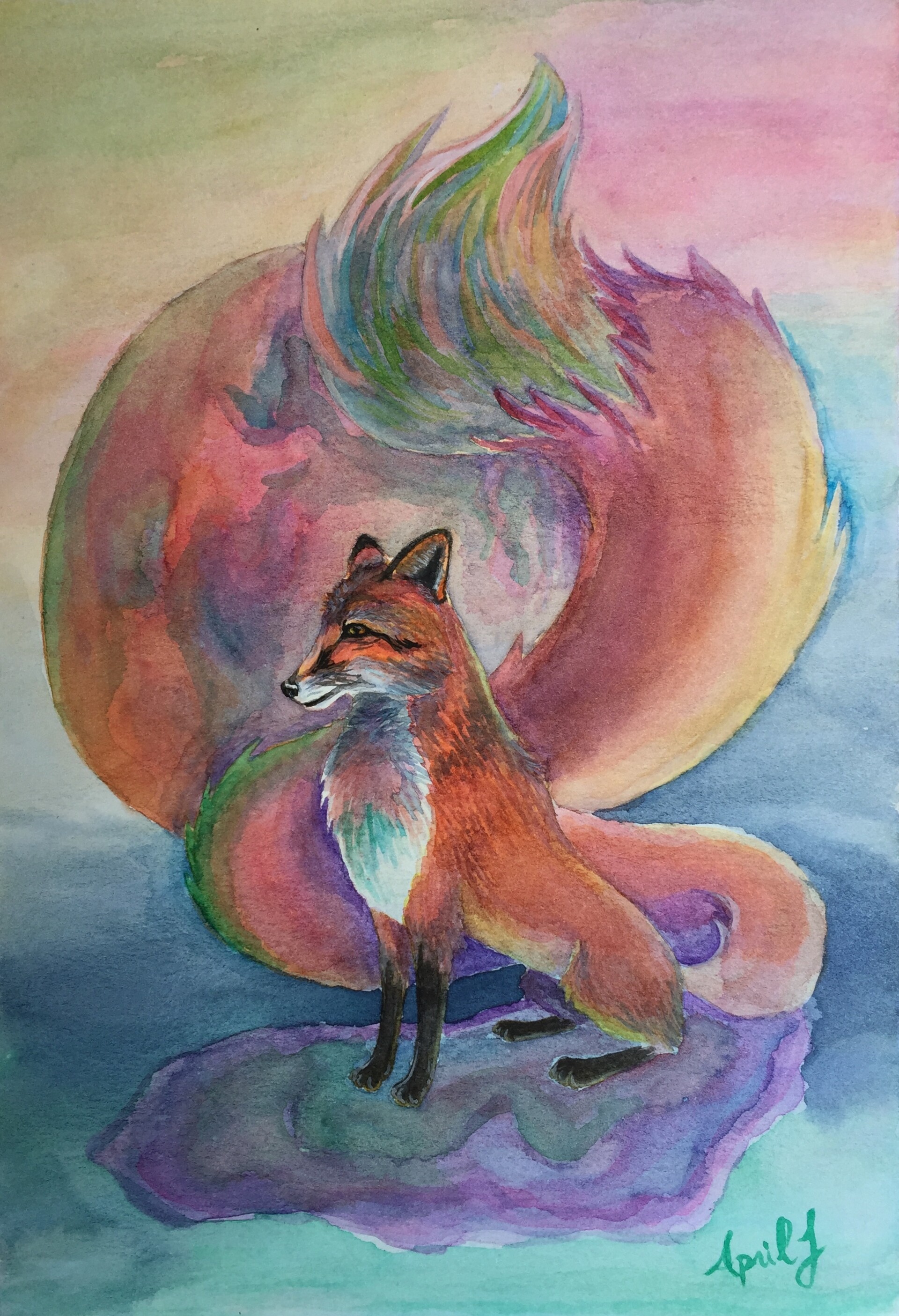 ArtStation - Blood Moon Fox