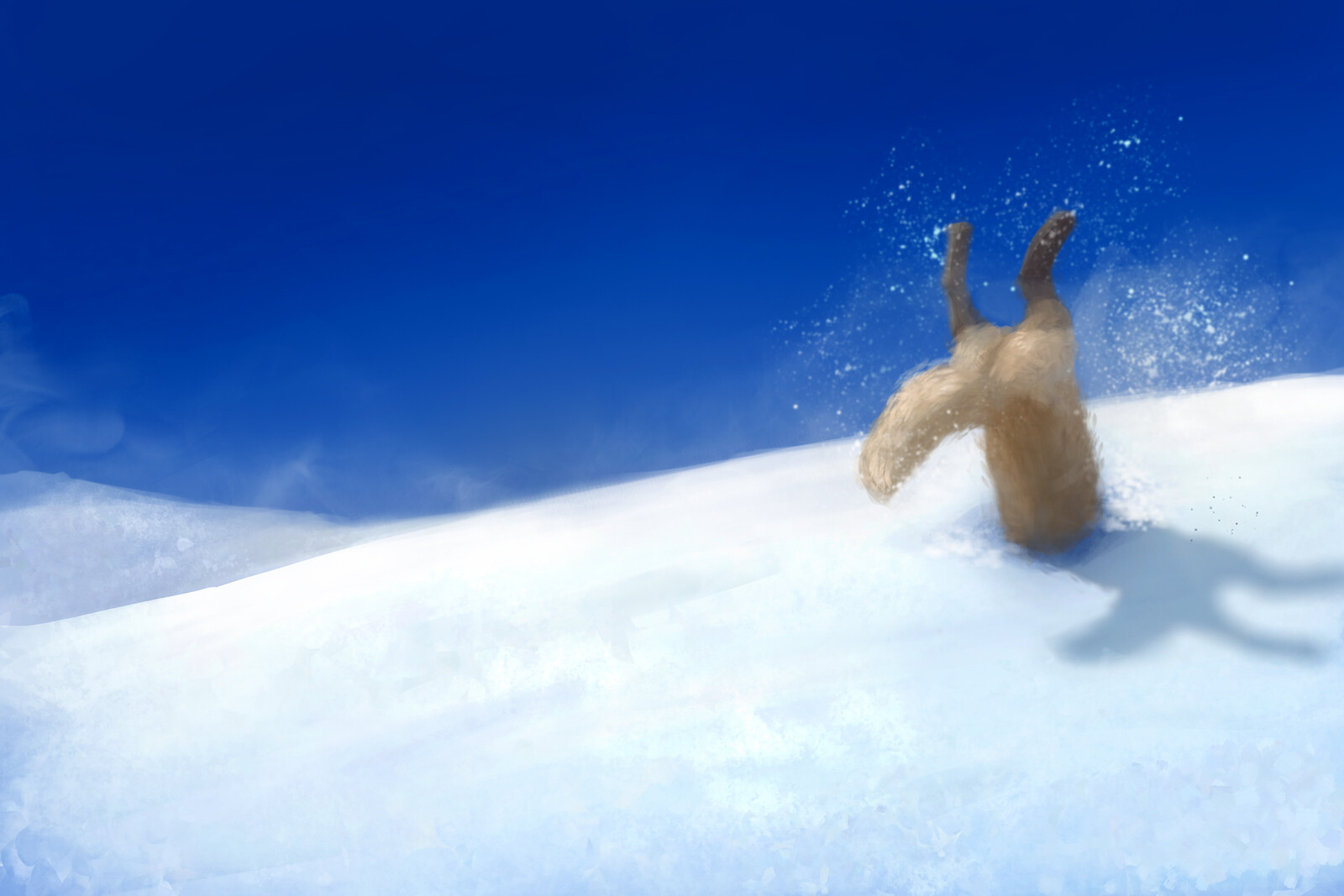 ArtStation - Fox Snow Dive