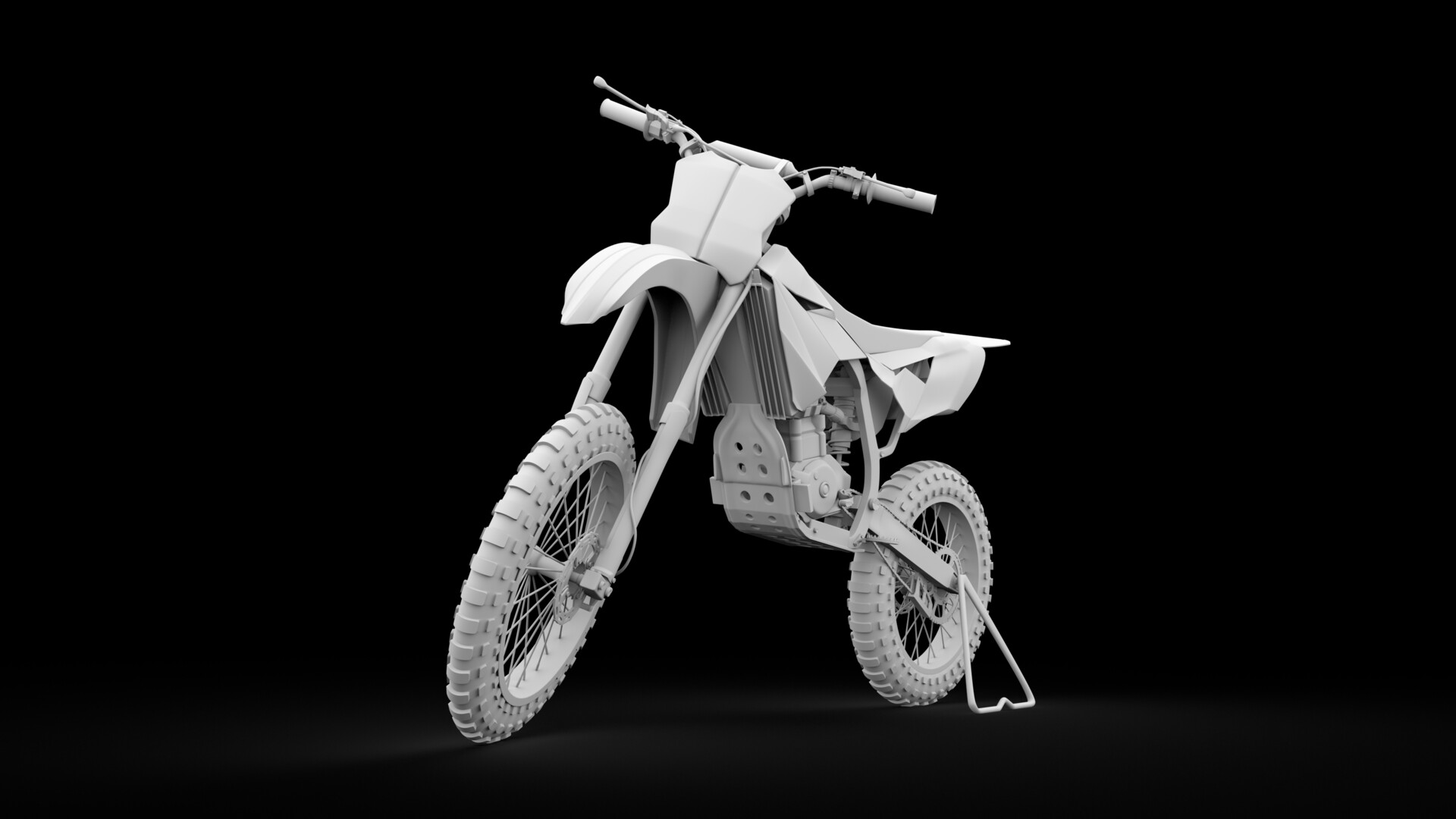 ArtStation - KAWAZAKI KX250F Modeling