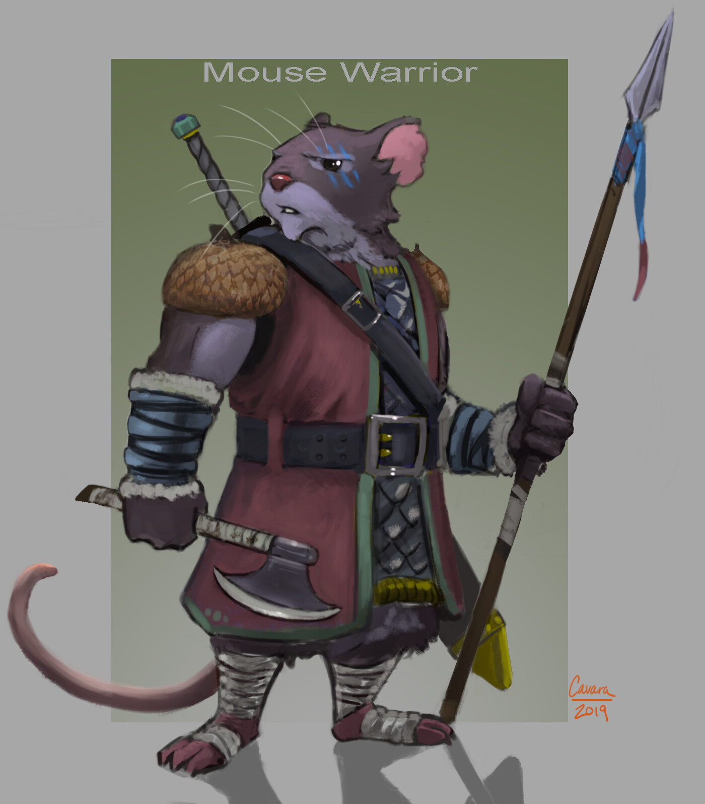 ArtStation - Mouse Warrior - Character Design Challenge