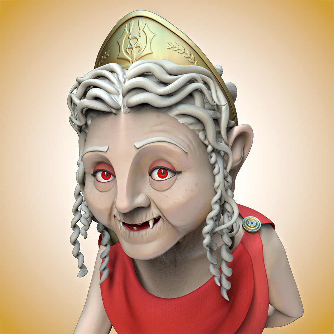 ArtStation - Friendly Old Lady Vampire