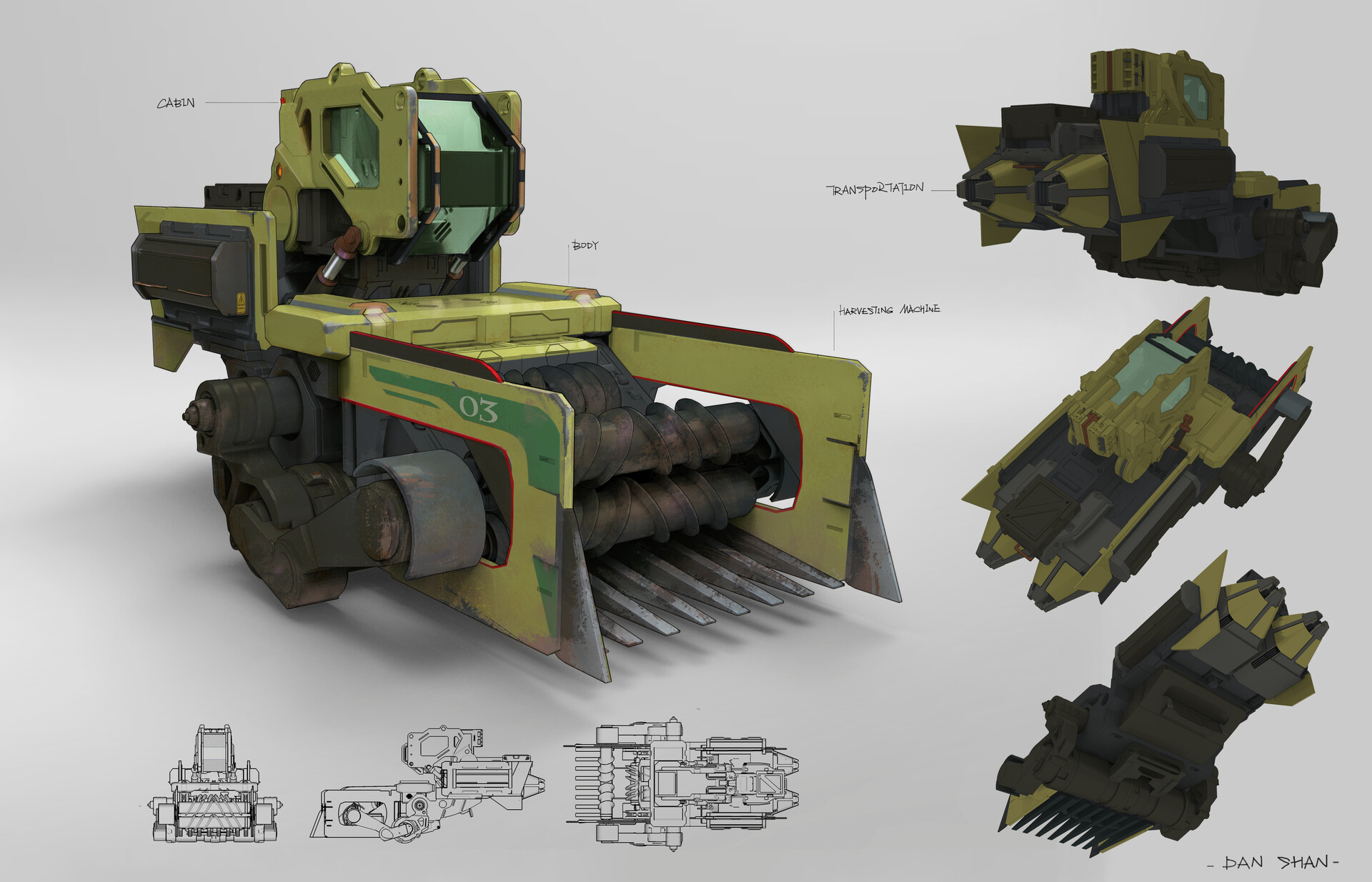 ArtStation - reaping machine