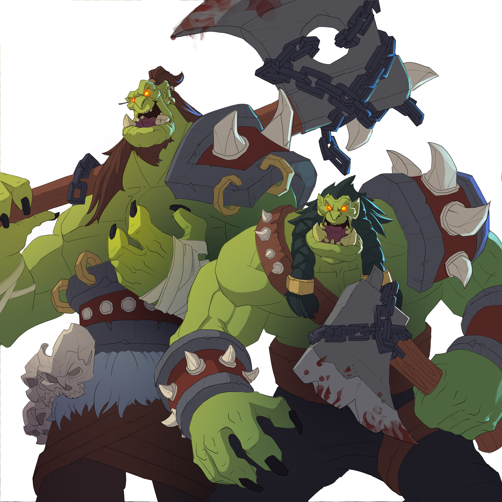 Two Orcs by AJ Nazzaro : r/ImaginaryOrcs
