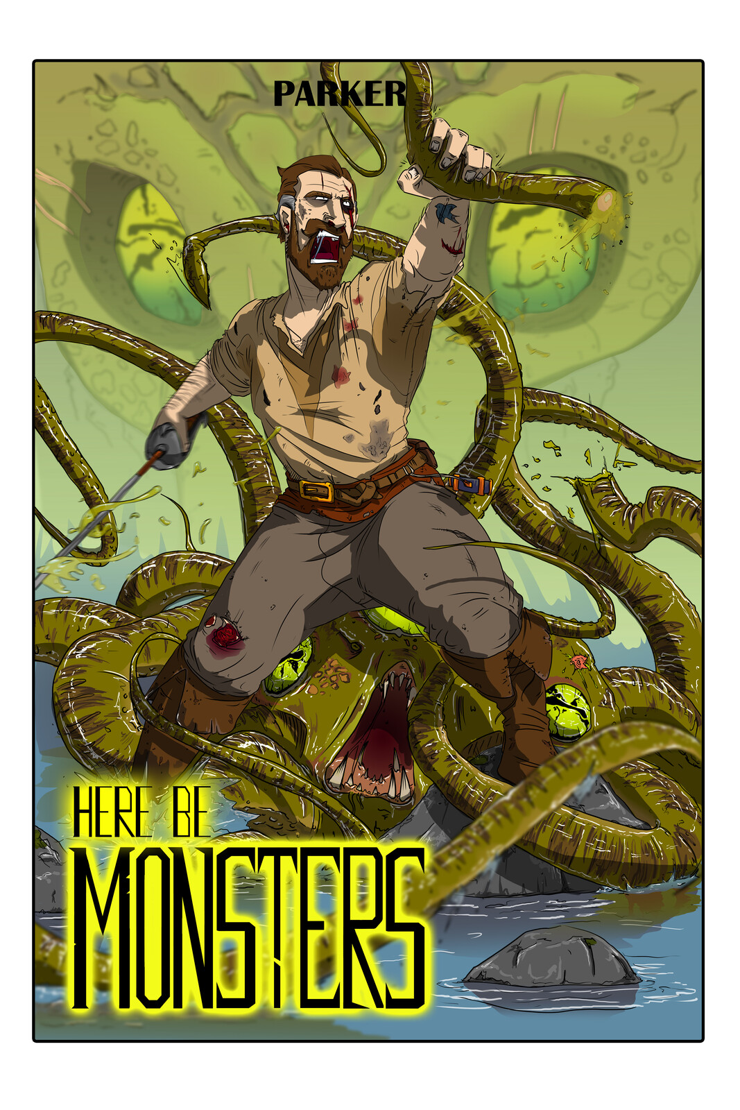 Luke Parker - Here Be Monsters - Before and After (One Year)