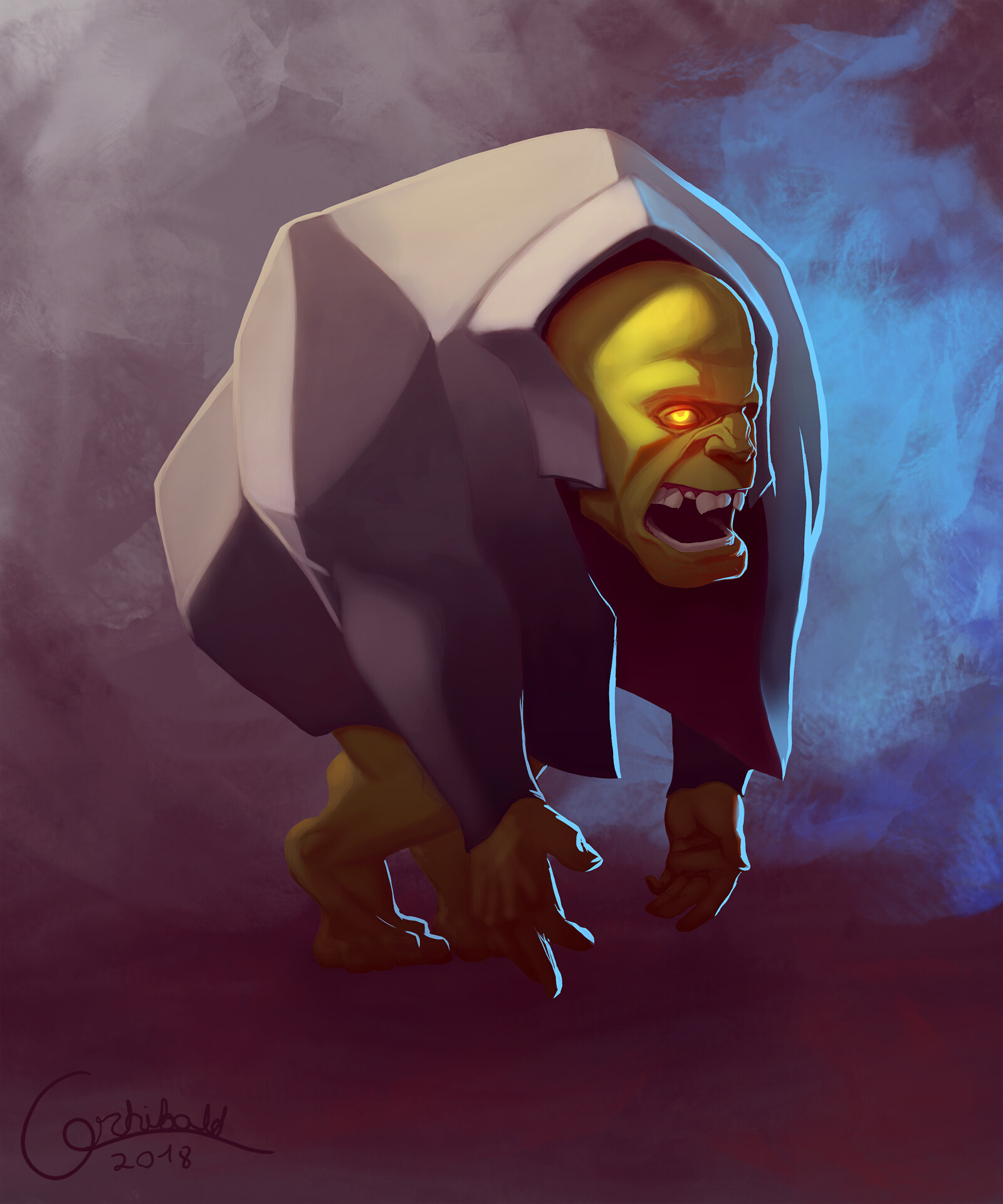 ArtStation - Possessed Zombie guard, orchibald art