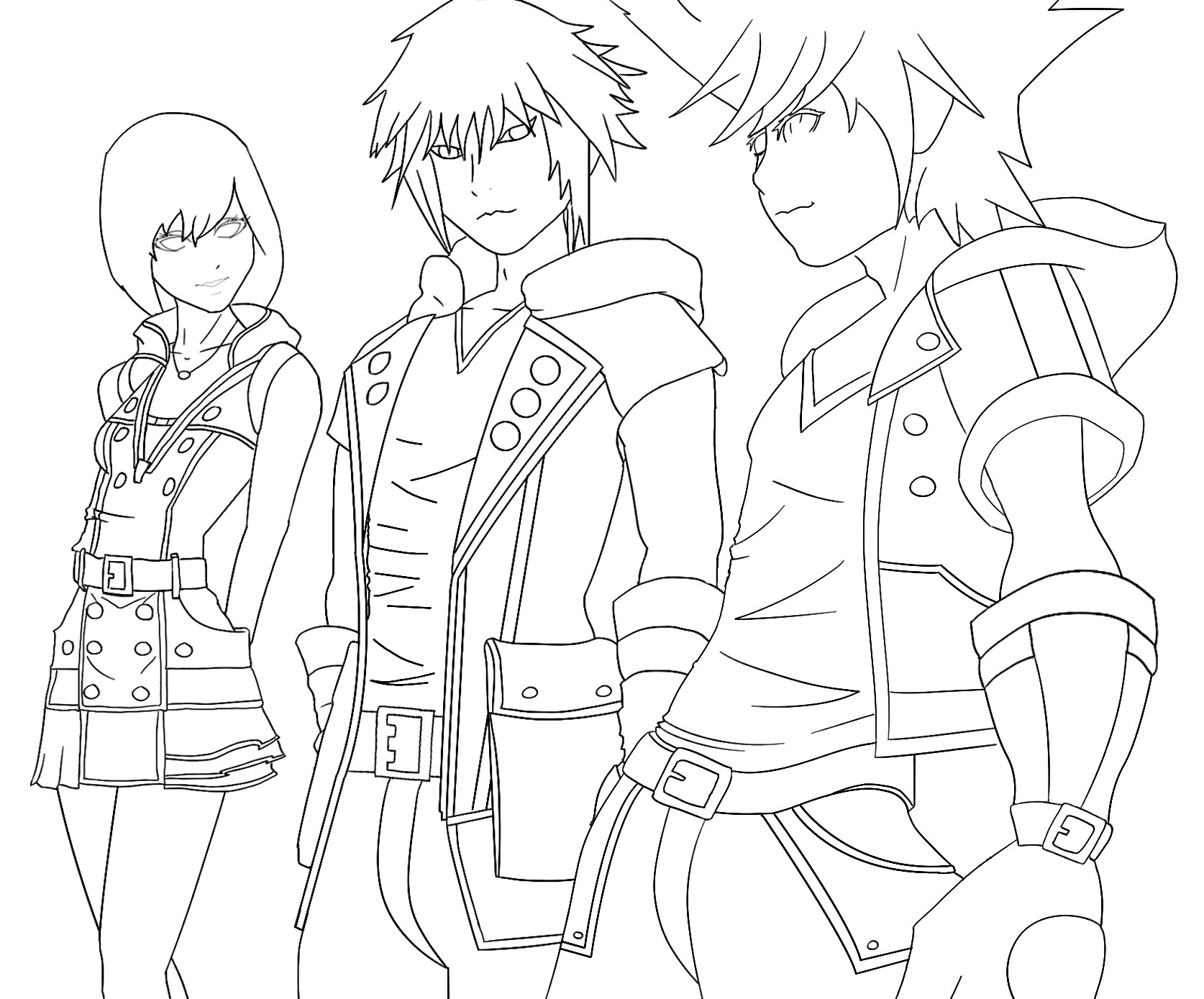 kingdom hearts coloring pages printable