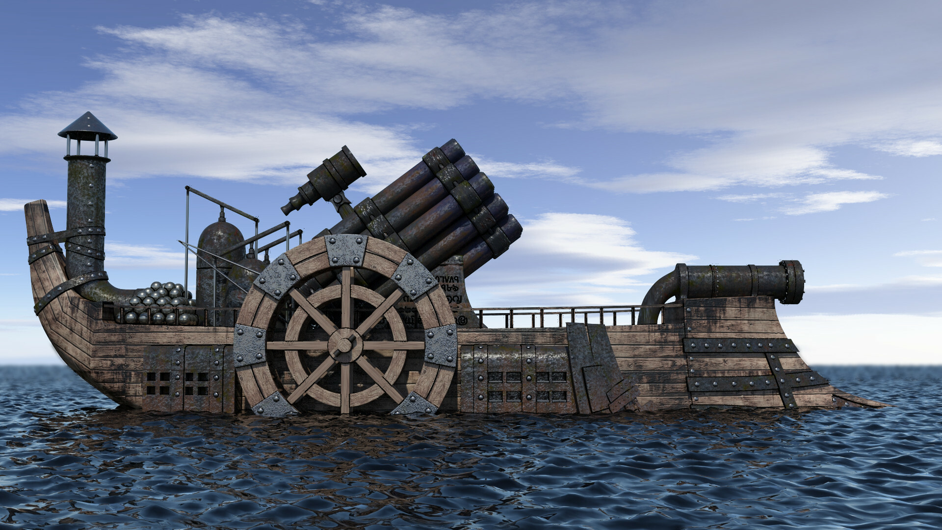 Eudy's Media Arts - Mario Merino | Steampunk Warship