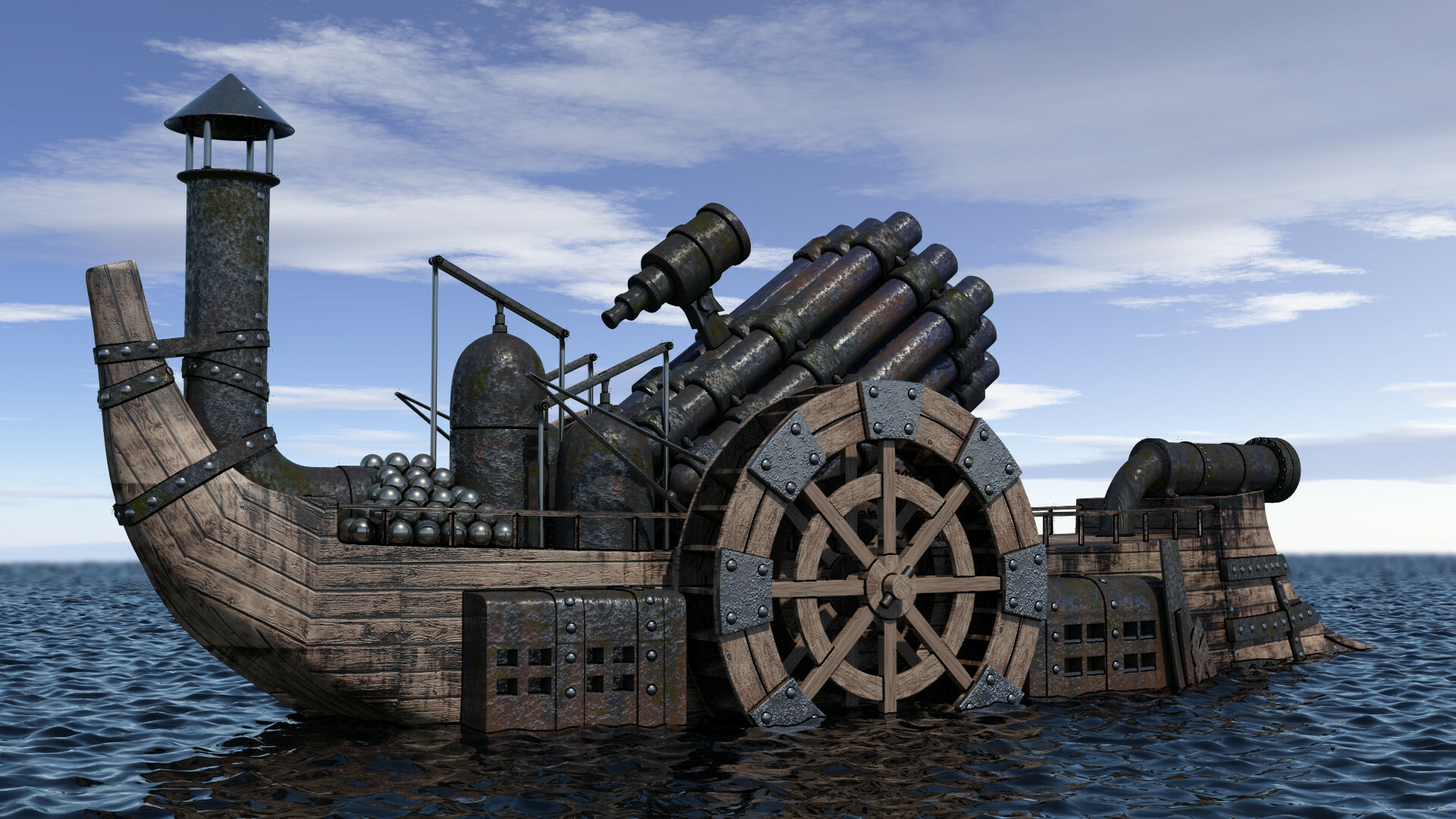 Eudy's Media Arts - Mario Merino | Steampunk Warship